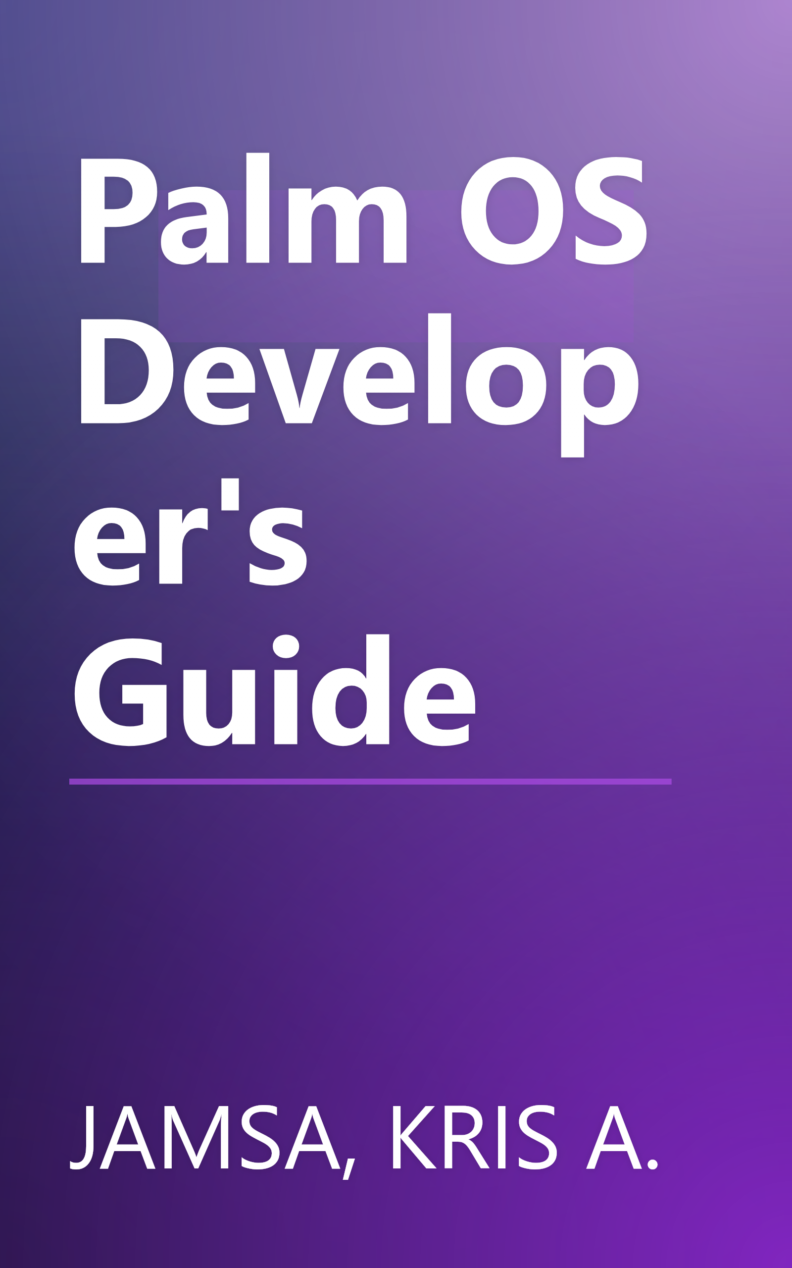 Palm OS Developer's Guide book cover