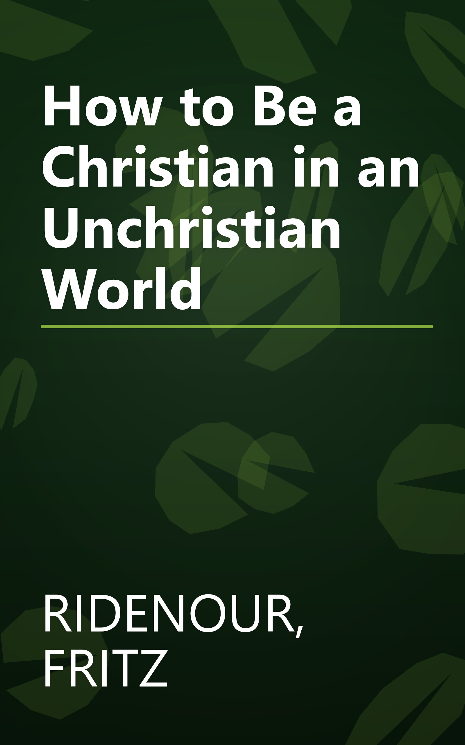 How to Be a Christian in an Unchristian World book cover