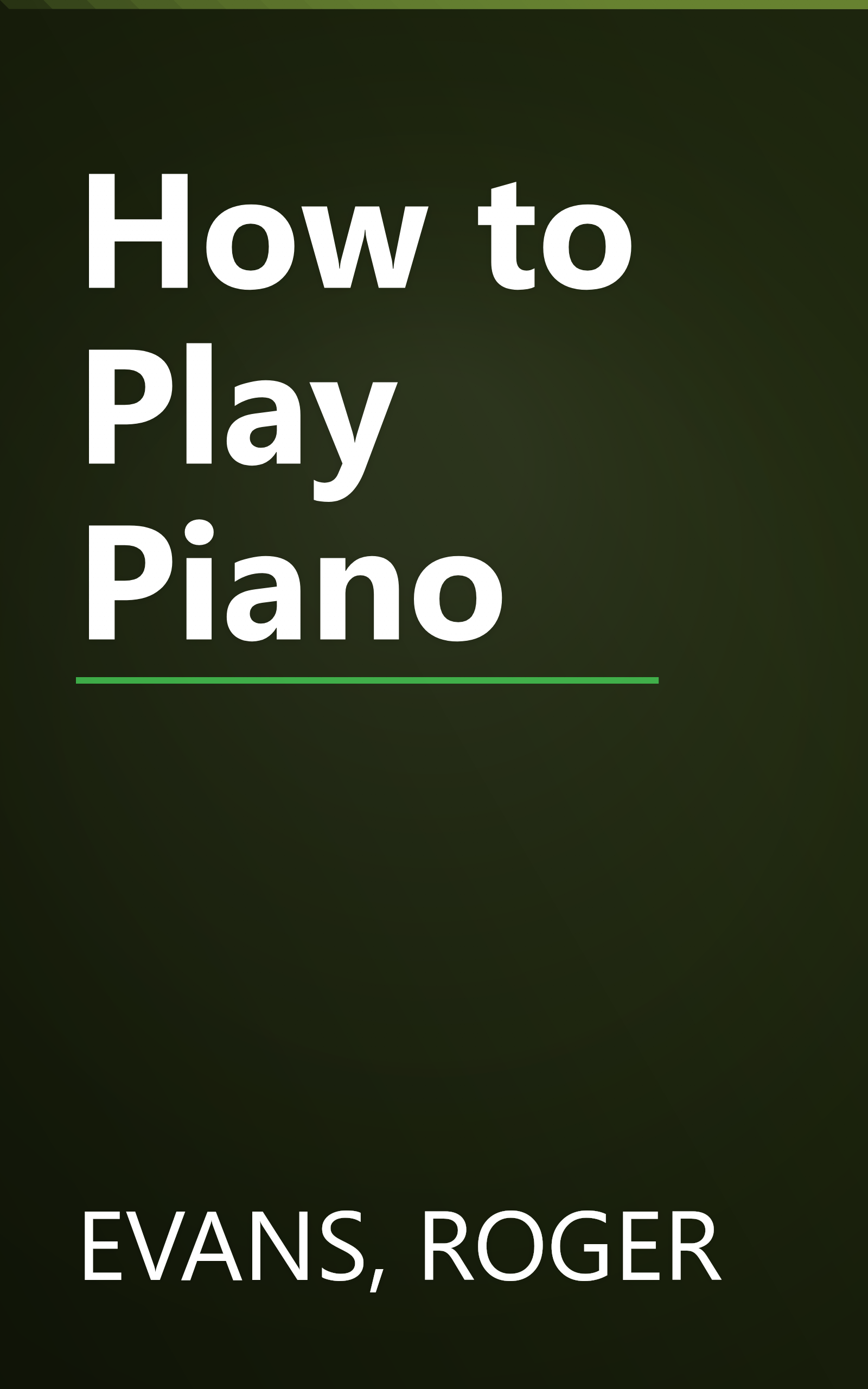 How to Play Piano book cover