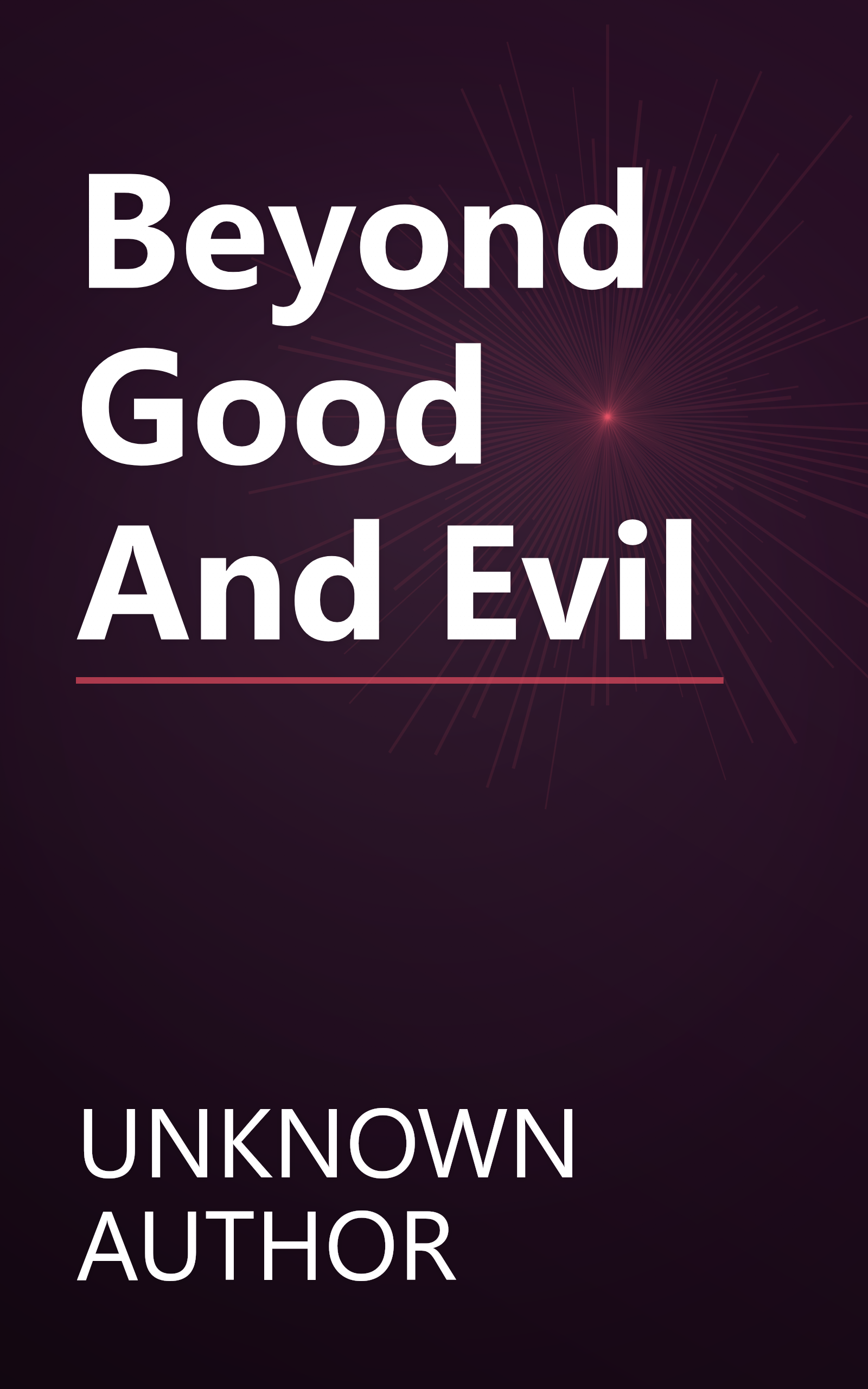 Beyond Good And Evil book cover