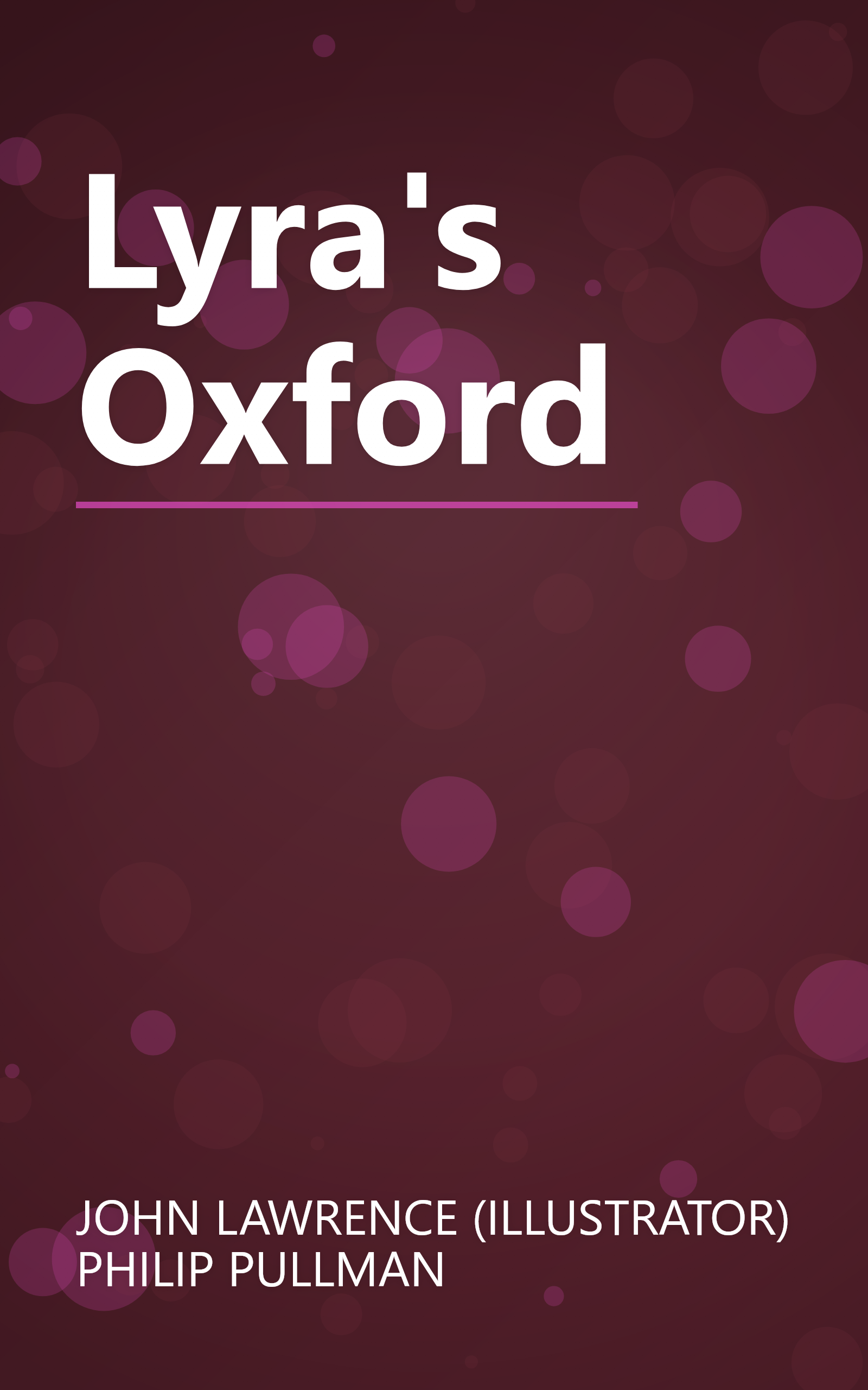 Lyra's Oxford book cover