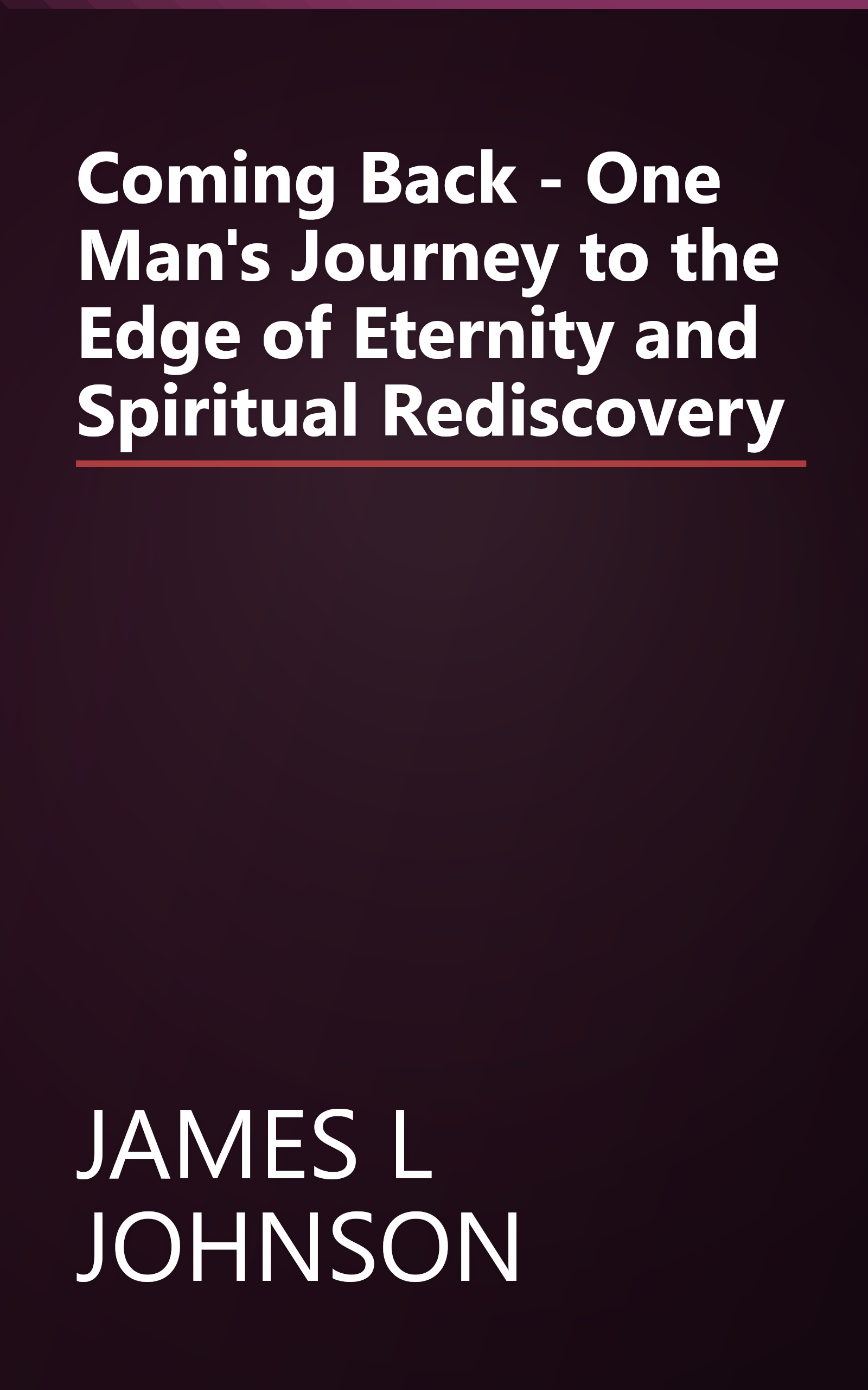 Coming Back - One Man's Journey to the Edge of Eternity and Spiritual Rediscovery book cover