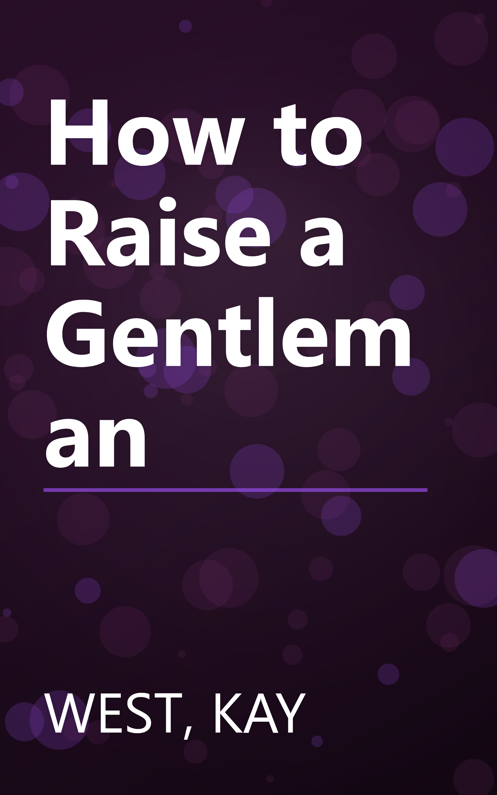 How to Raise a Gentleman book cover