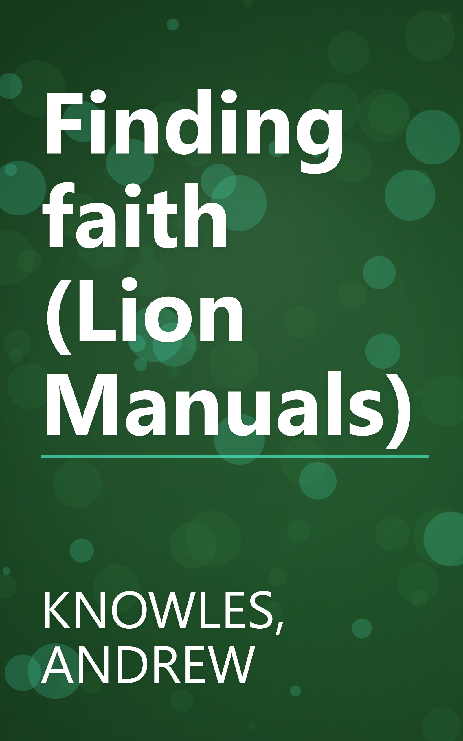 Finding faith (Lion Manuals) book cover