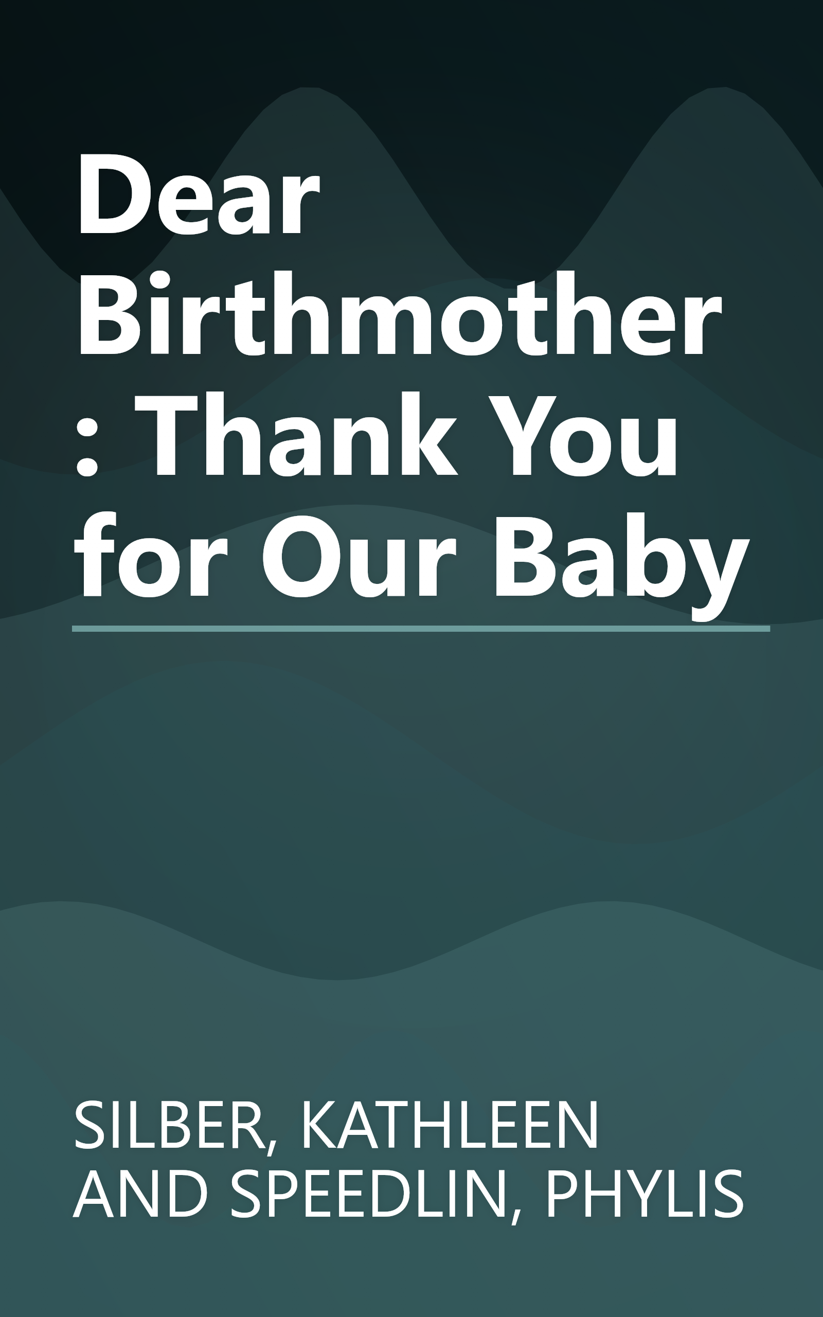 Dear Birthmother: Thank You for Our Baby book cover