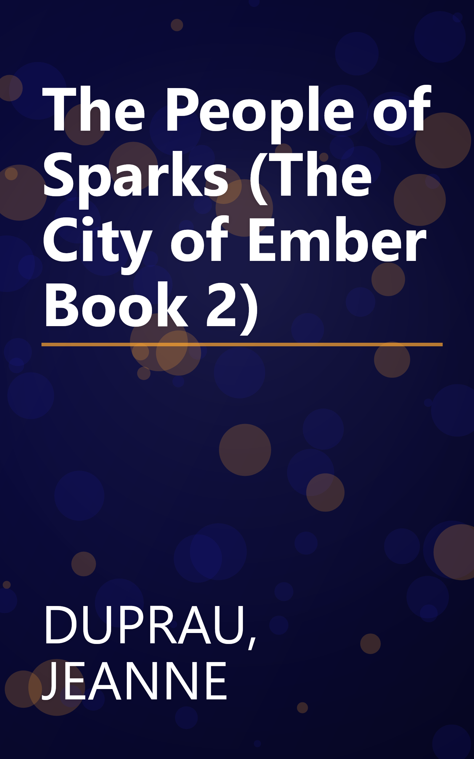 The People of Sparks (The City of Ember Book 2) book cover