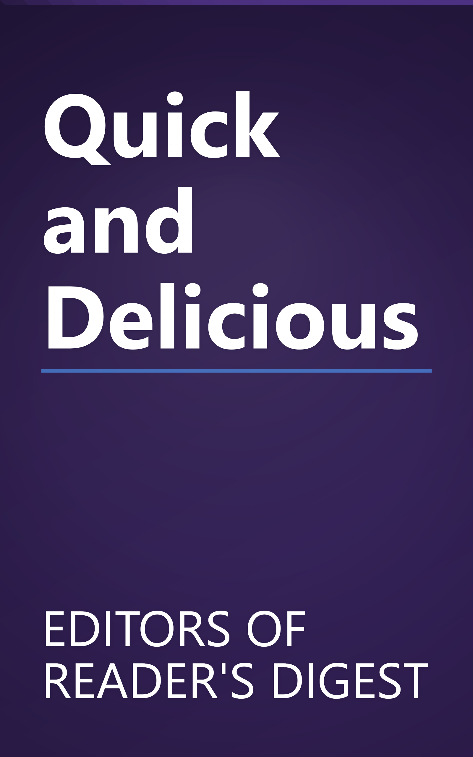 Quick and Delicious book cover
