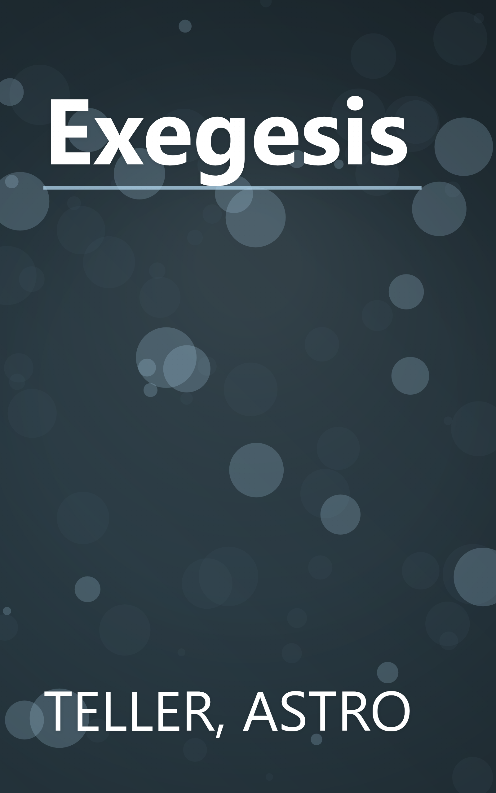 Exegesis book cover