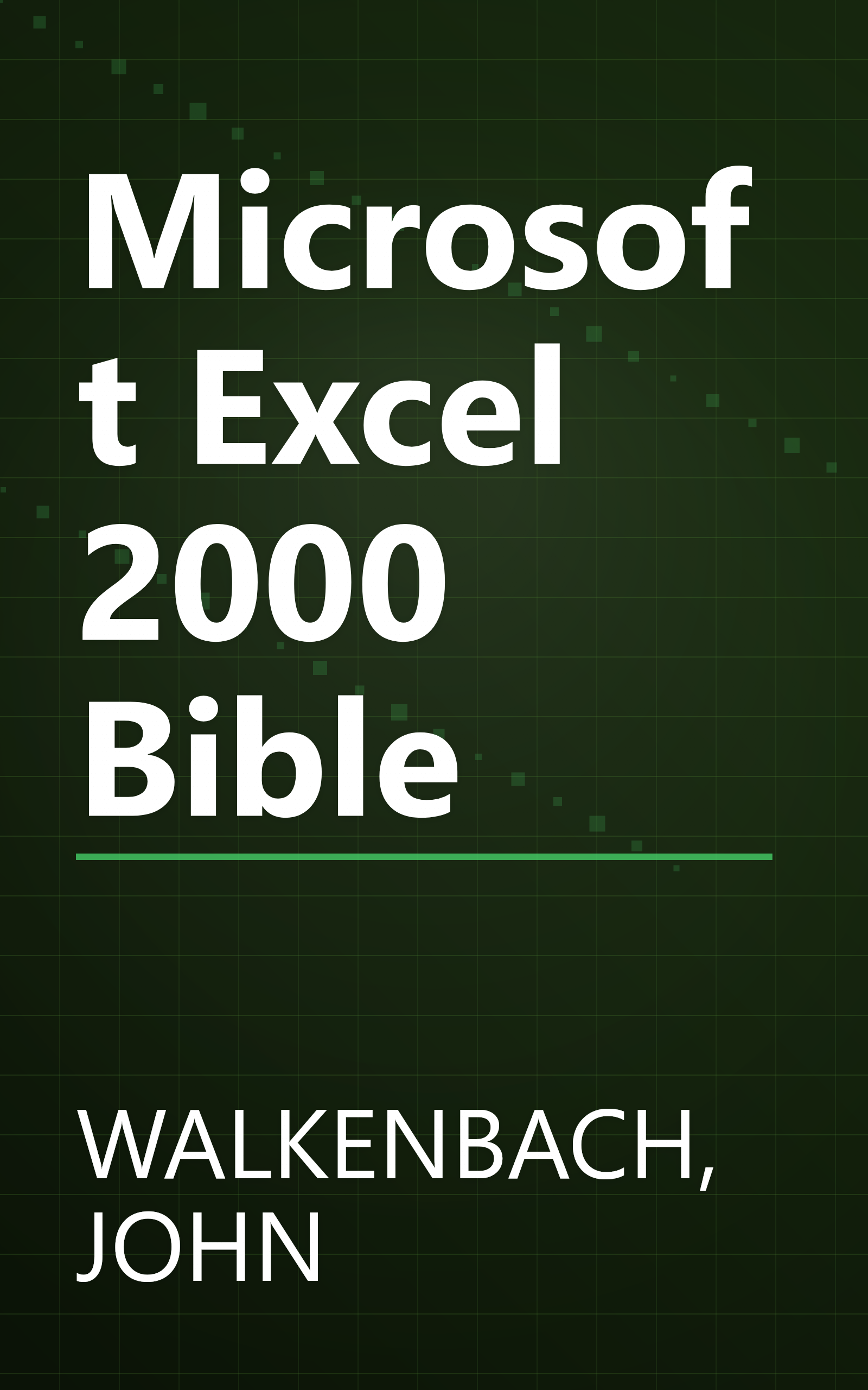 Microsoft Excel 2000 Bible book cover