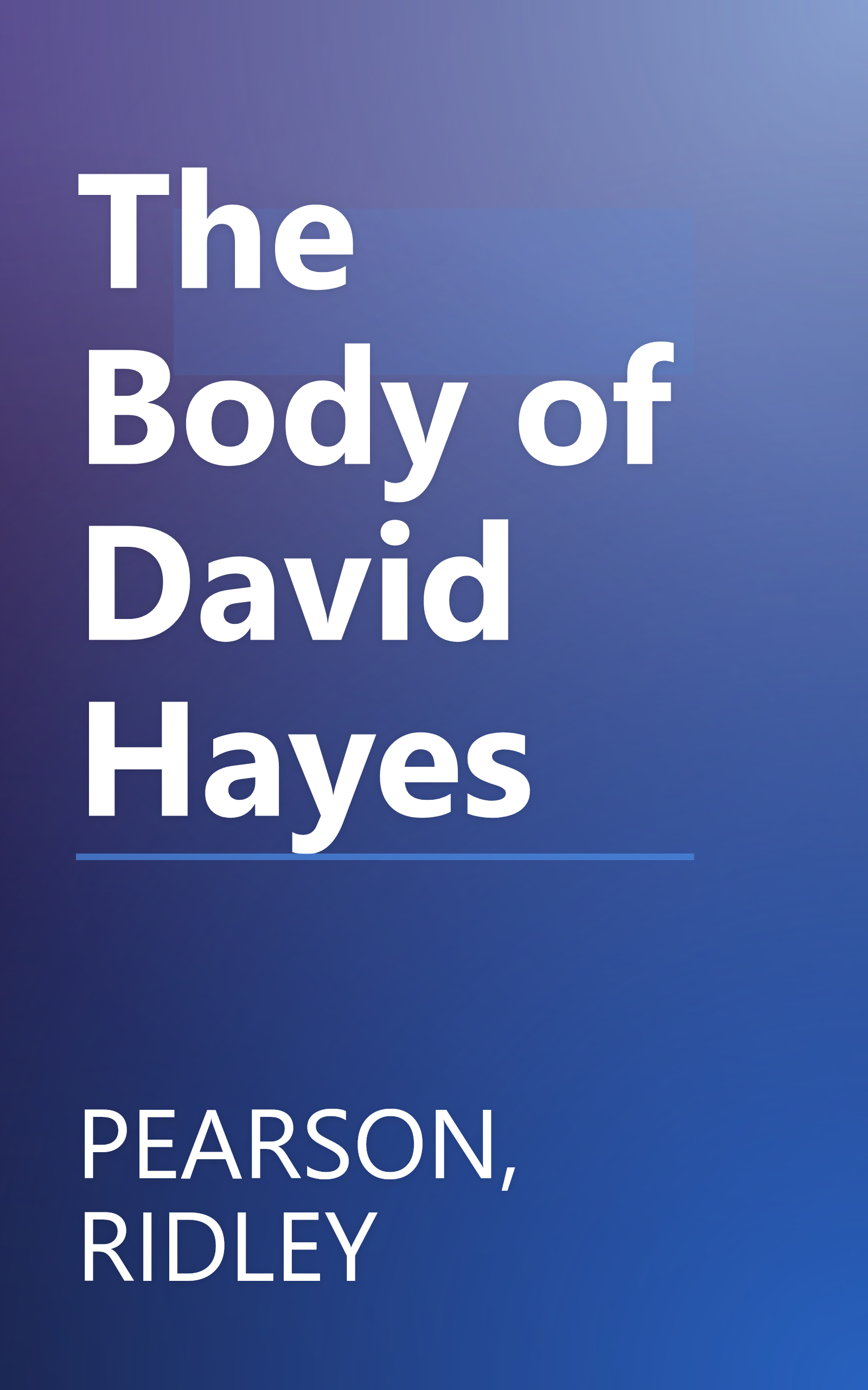 The Body of David Hayes book cover