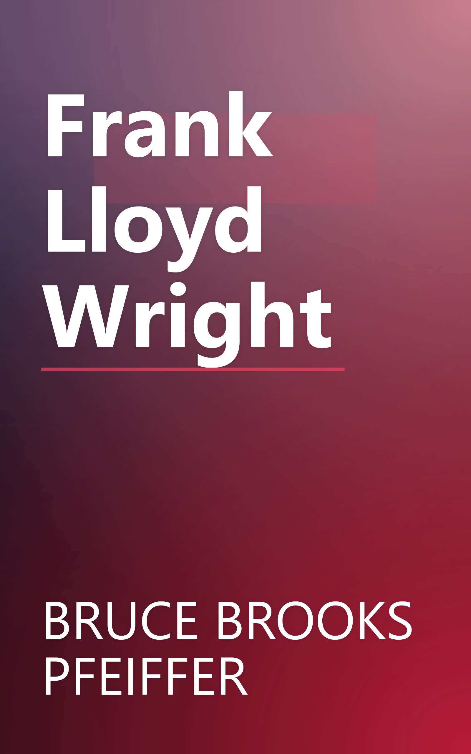 Frank Lloyd Wright book cover