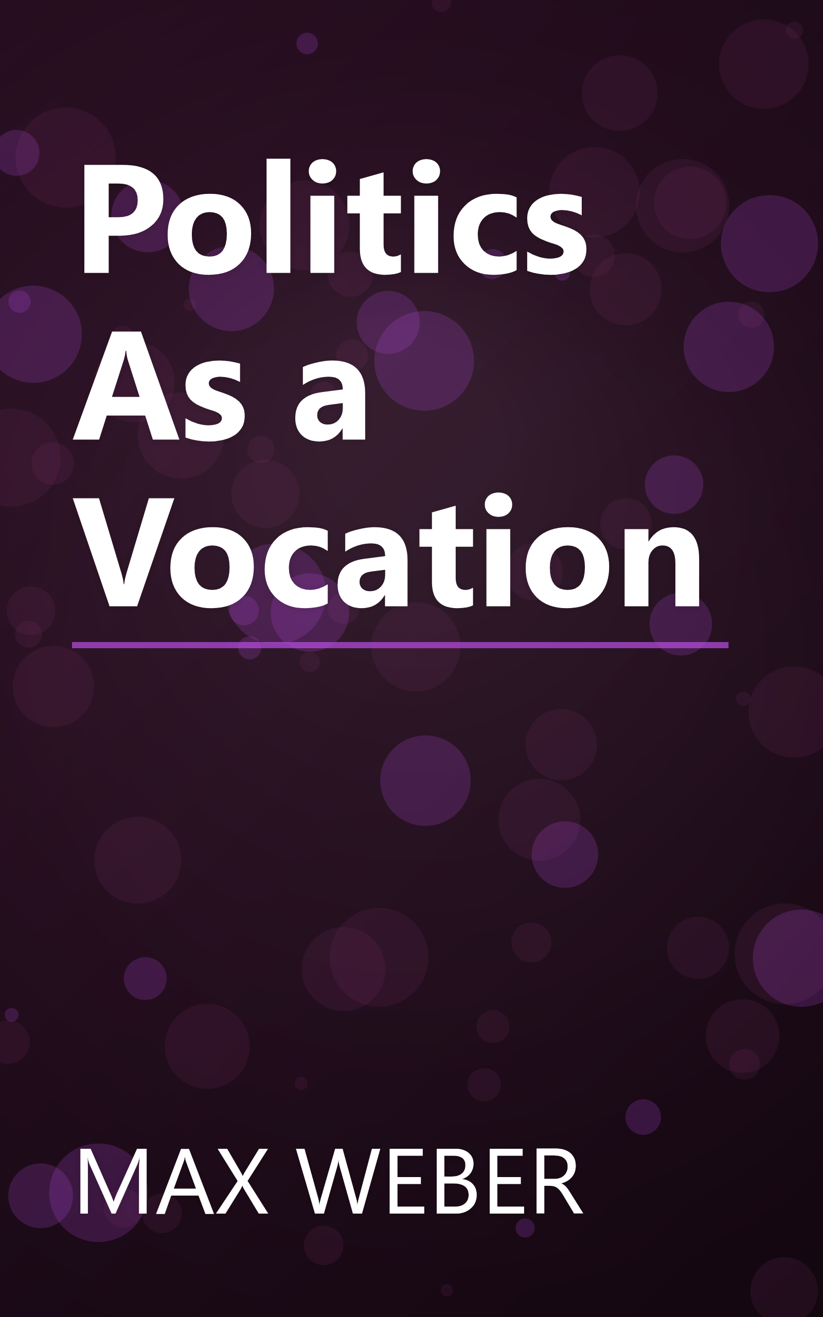 Politics As a Vocation book cover