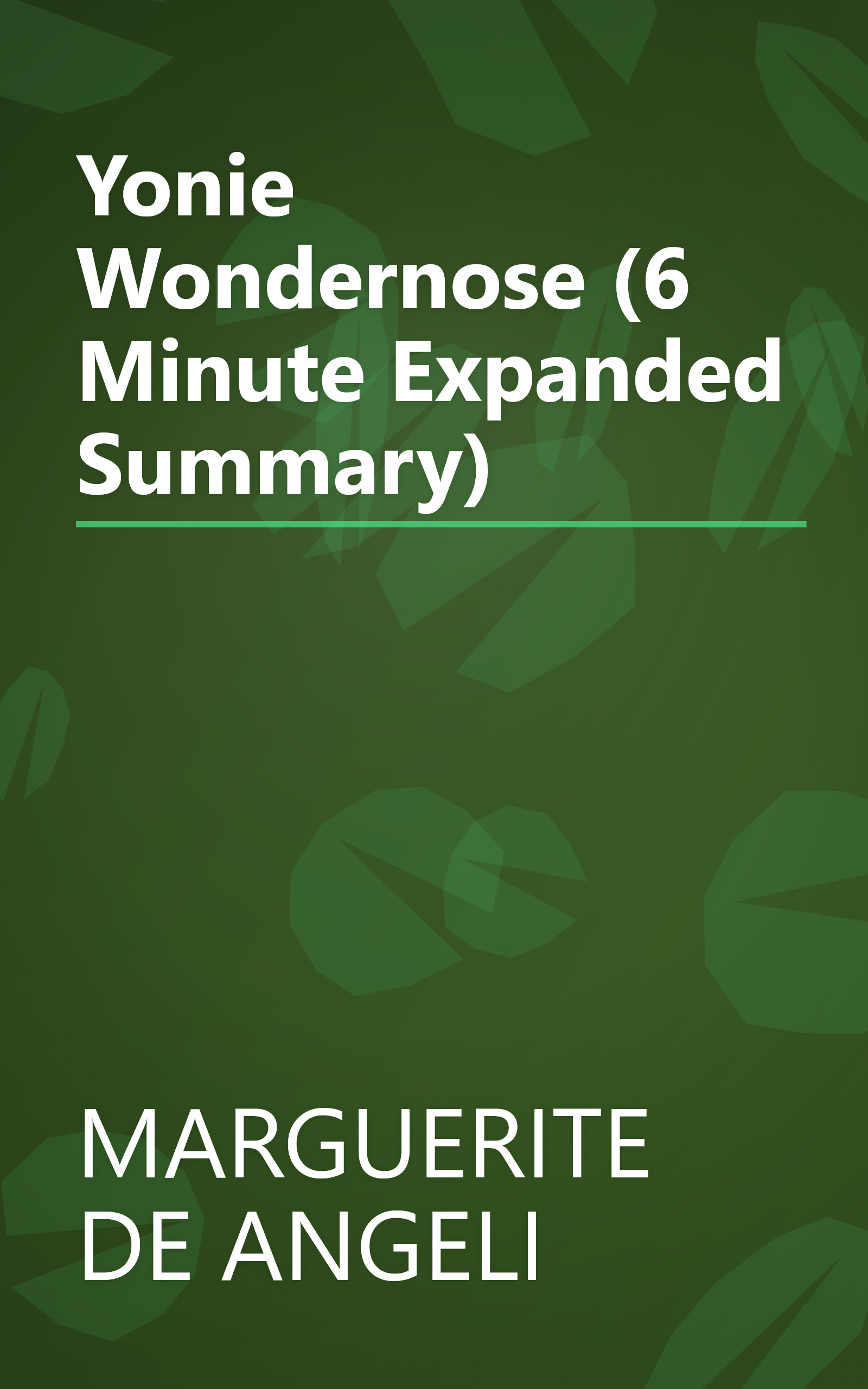 Yonie Wondernose (6 Minute   Expanded Summary) book cover
