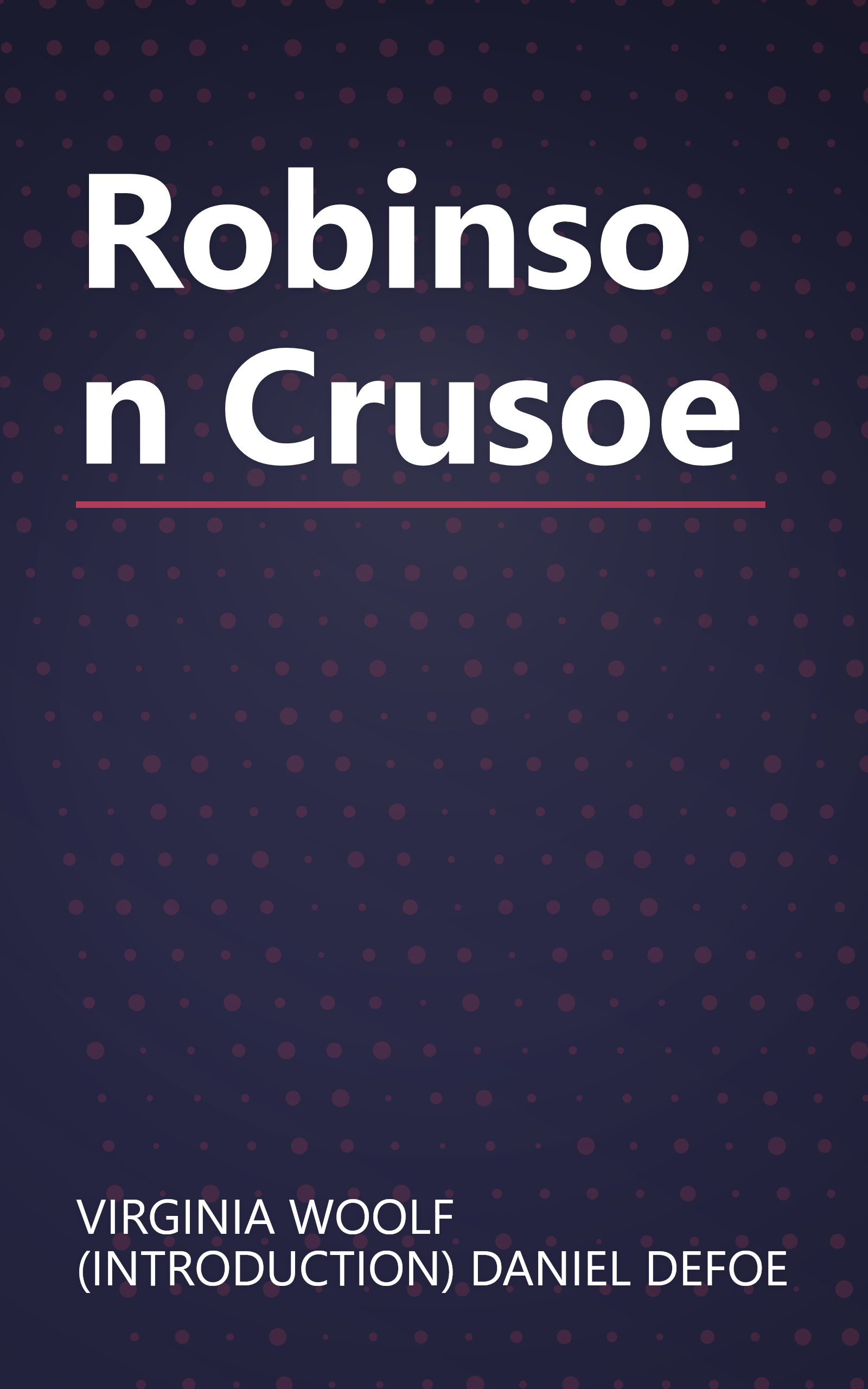 Robinson Crusoe book cover