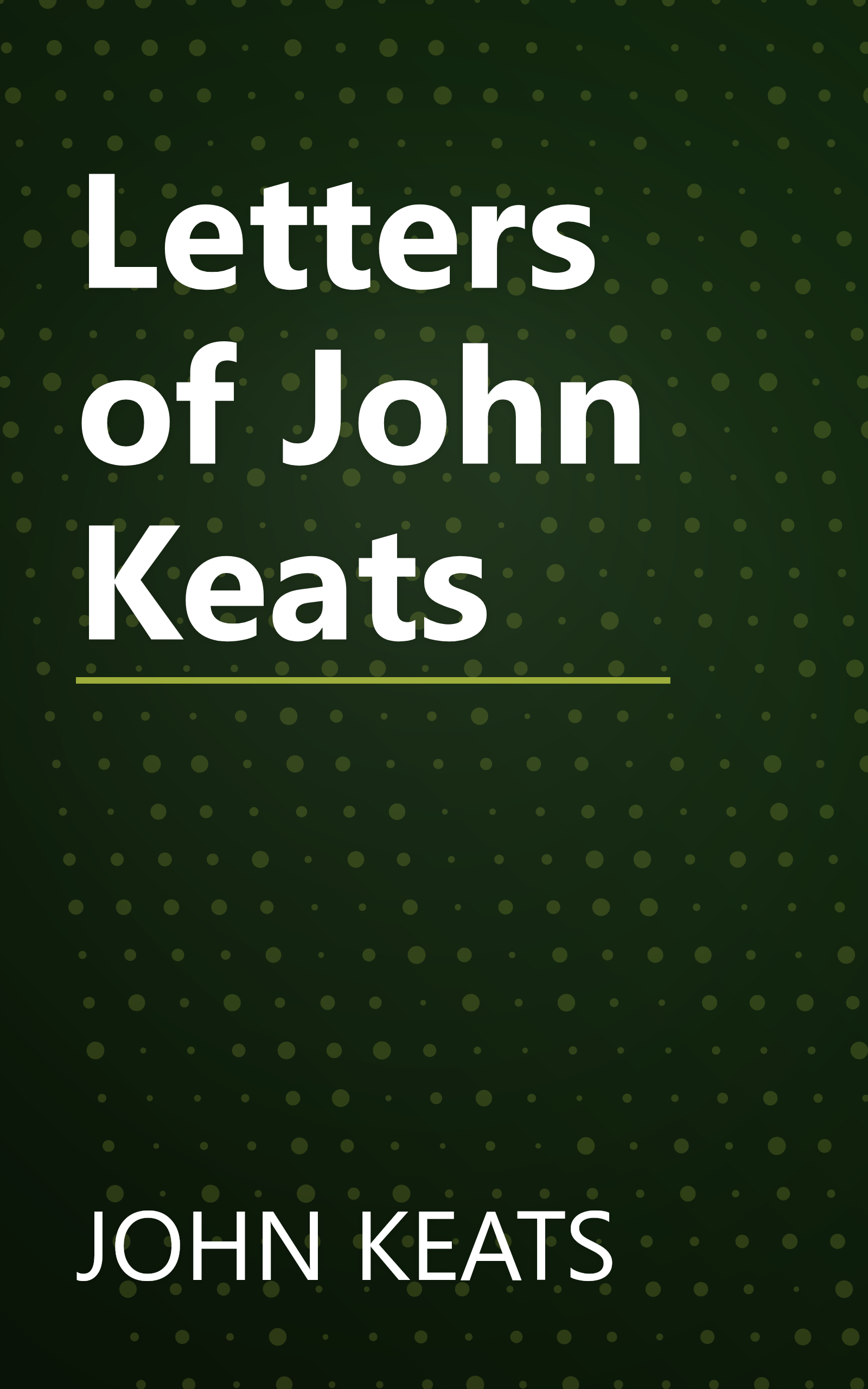 Letters of John Keats book cover