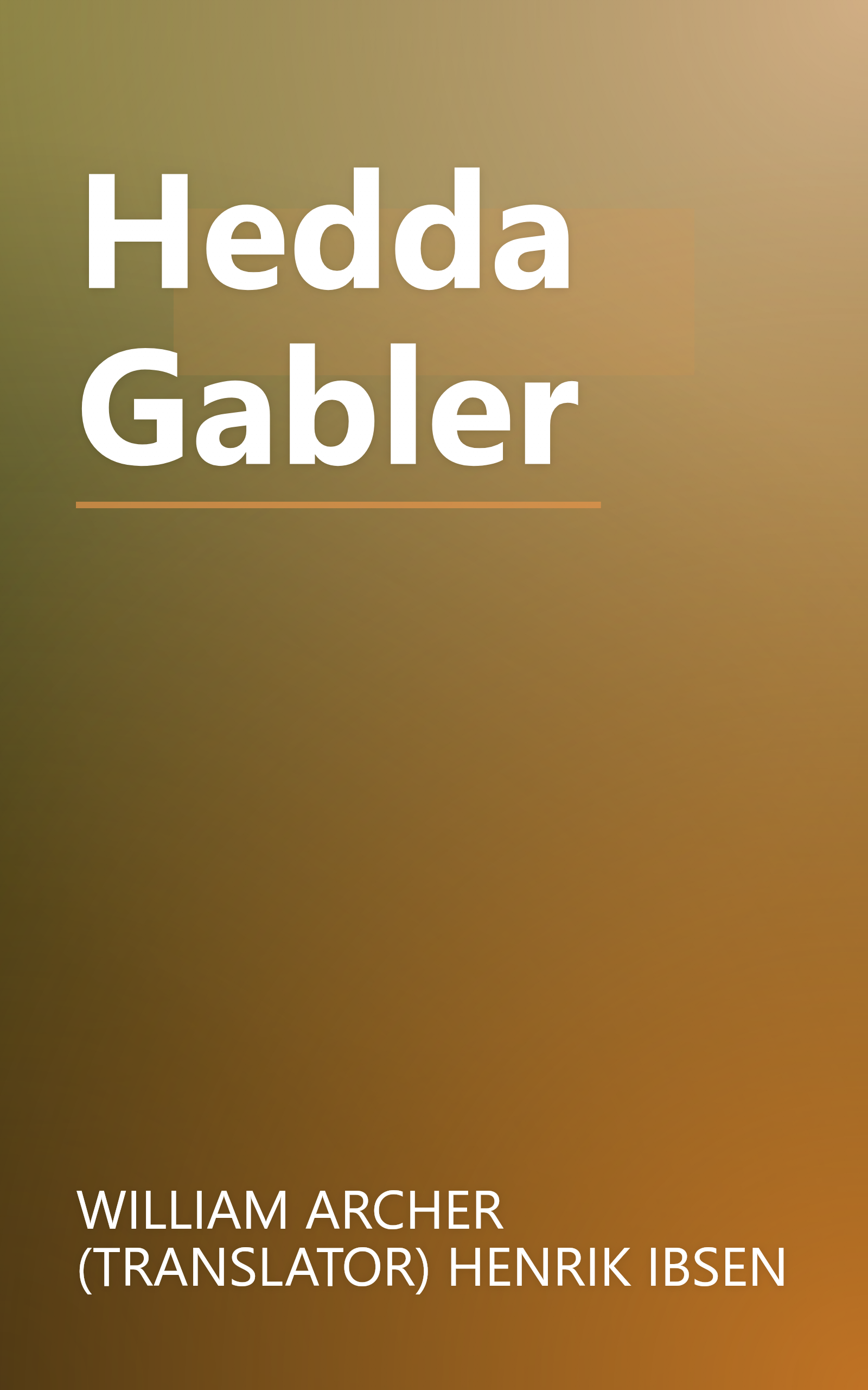 Hedda Gabler book cover