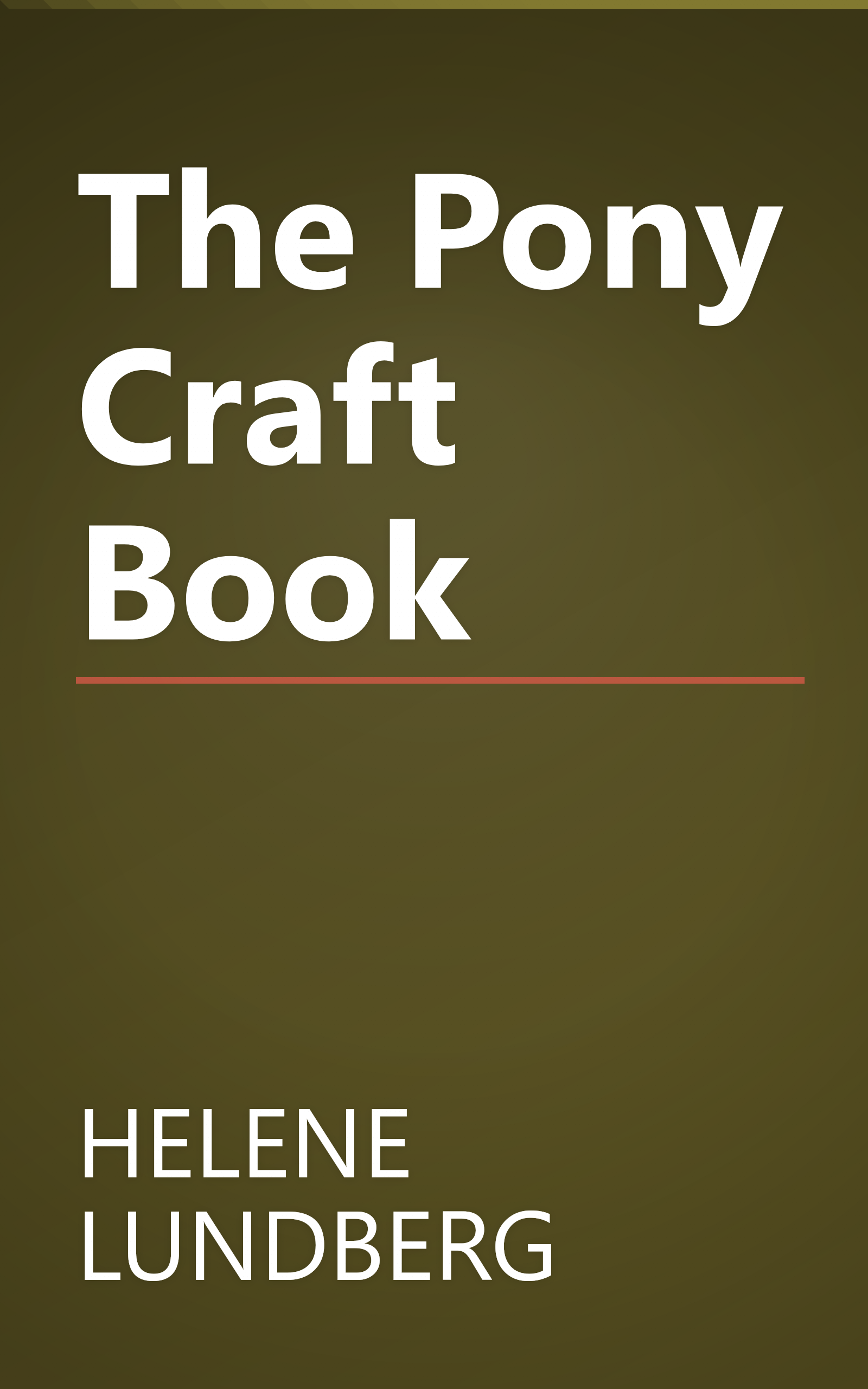 The Pony Craft Book book cover