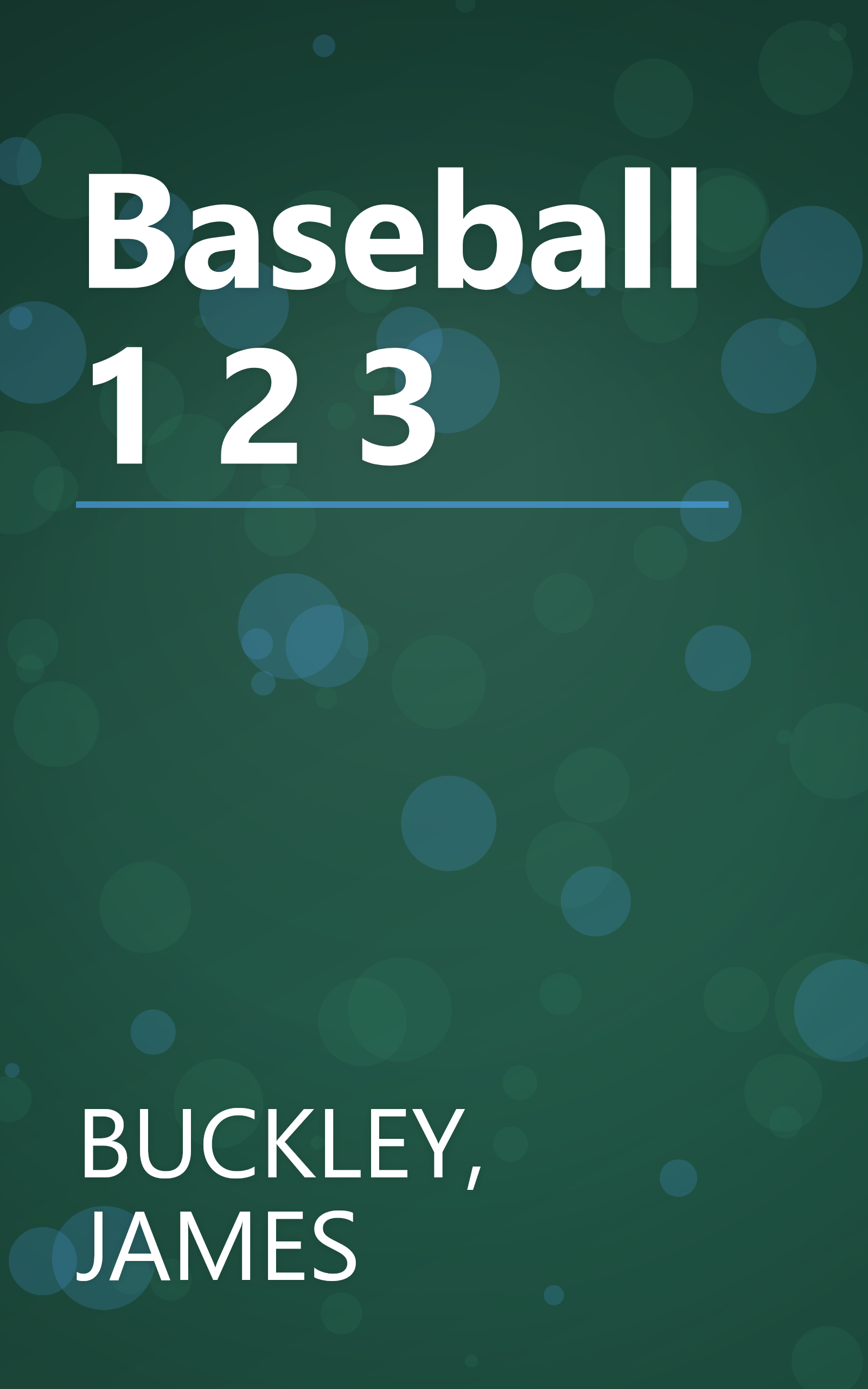 Baseball 1 2 3 book cover