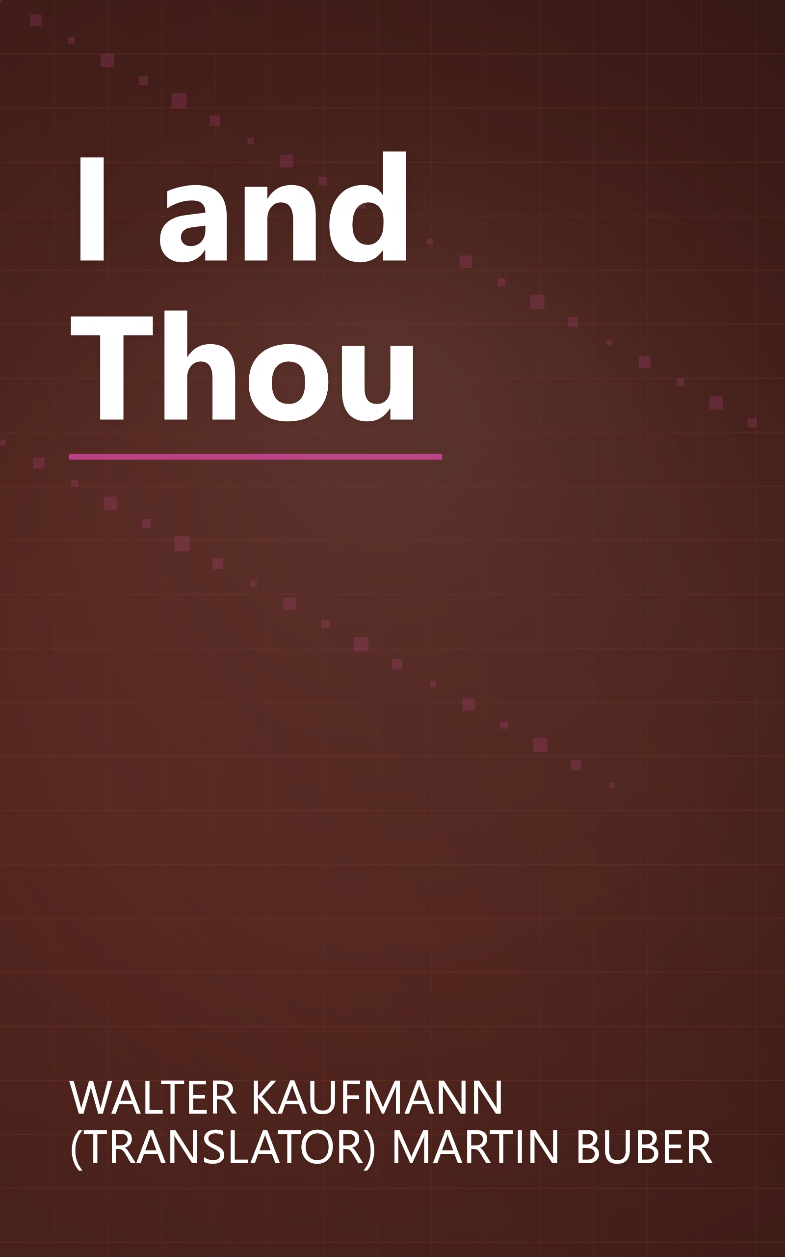 I and Thou book cover