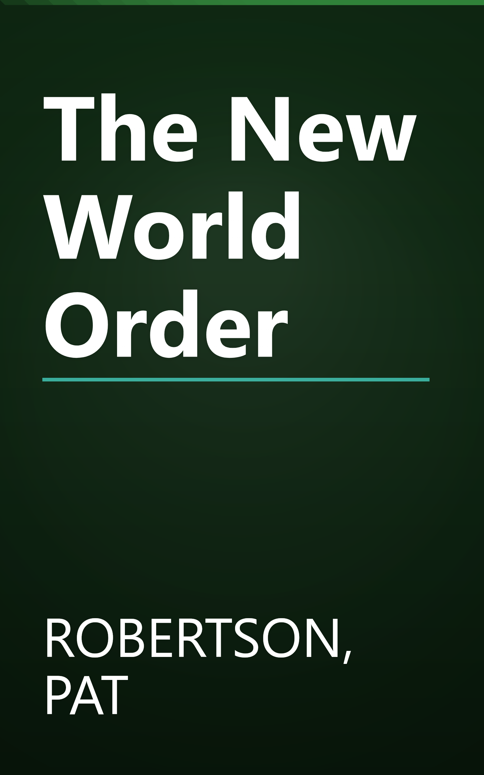 The New World Order book cover