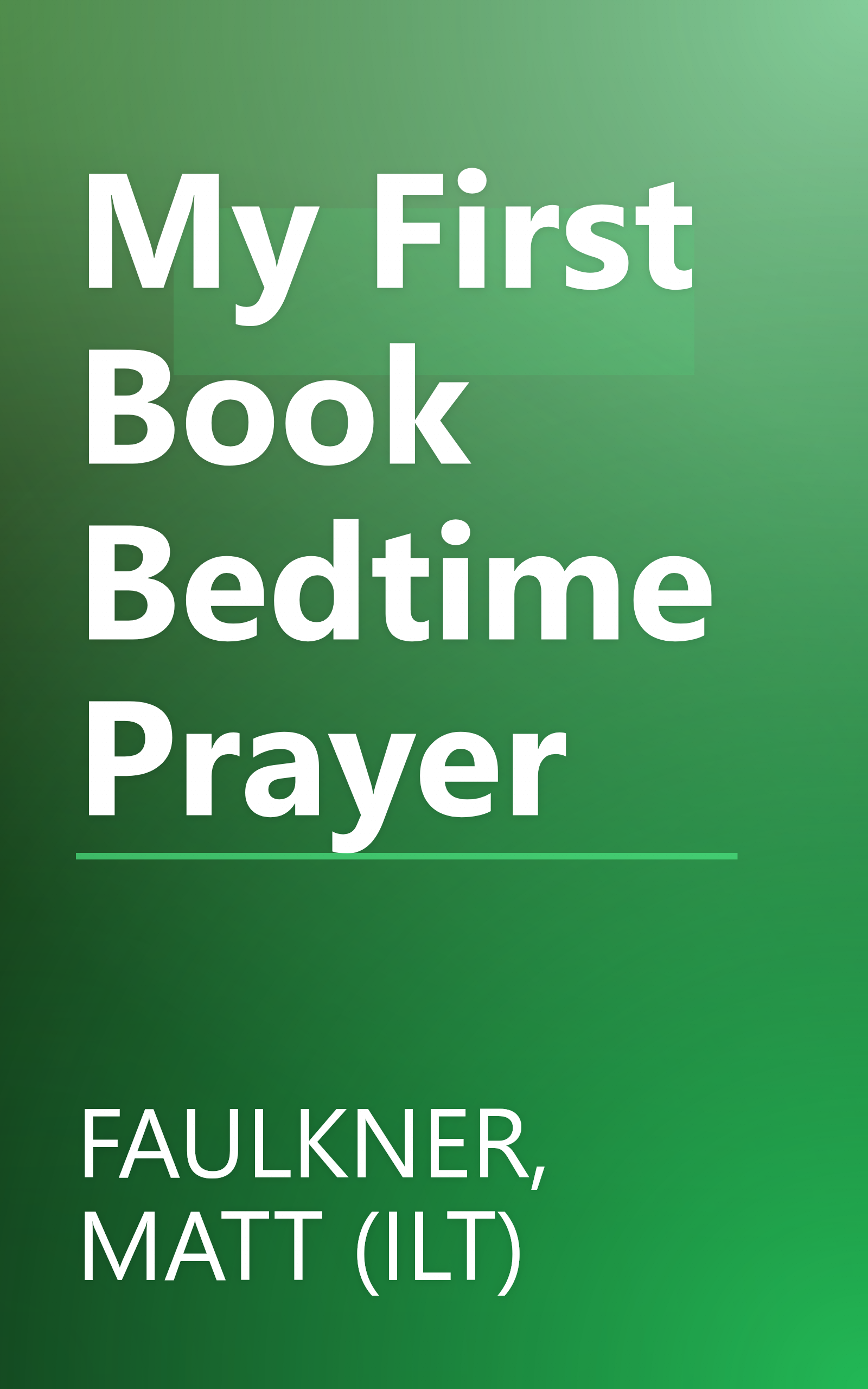 My First Book Bedtime Prayer book cover