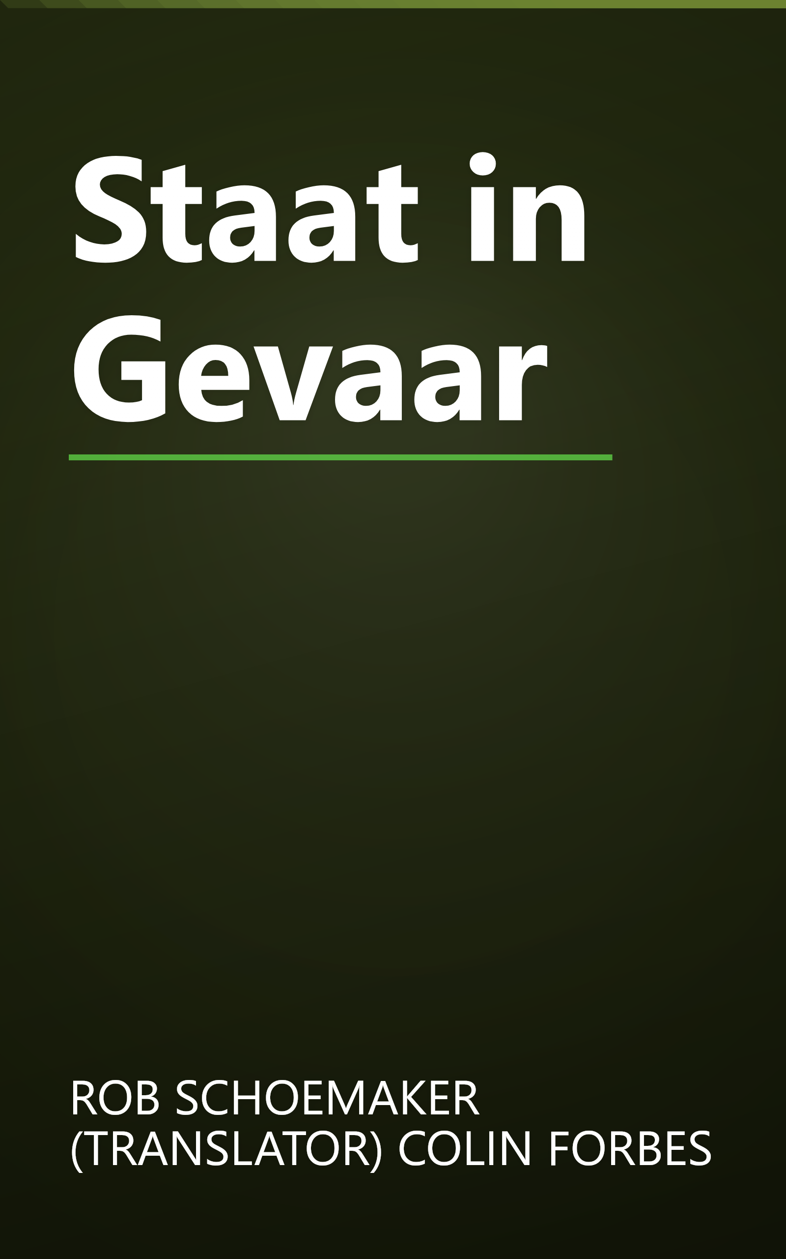 Staat in Gevaar book cover