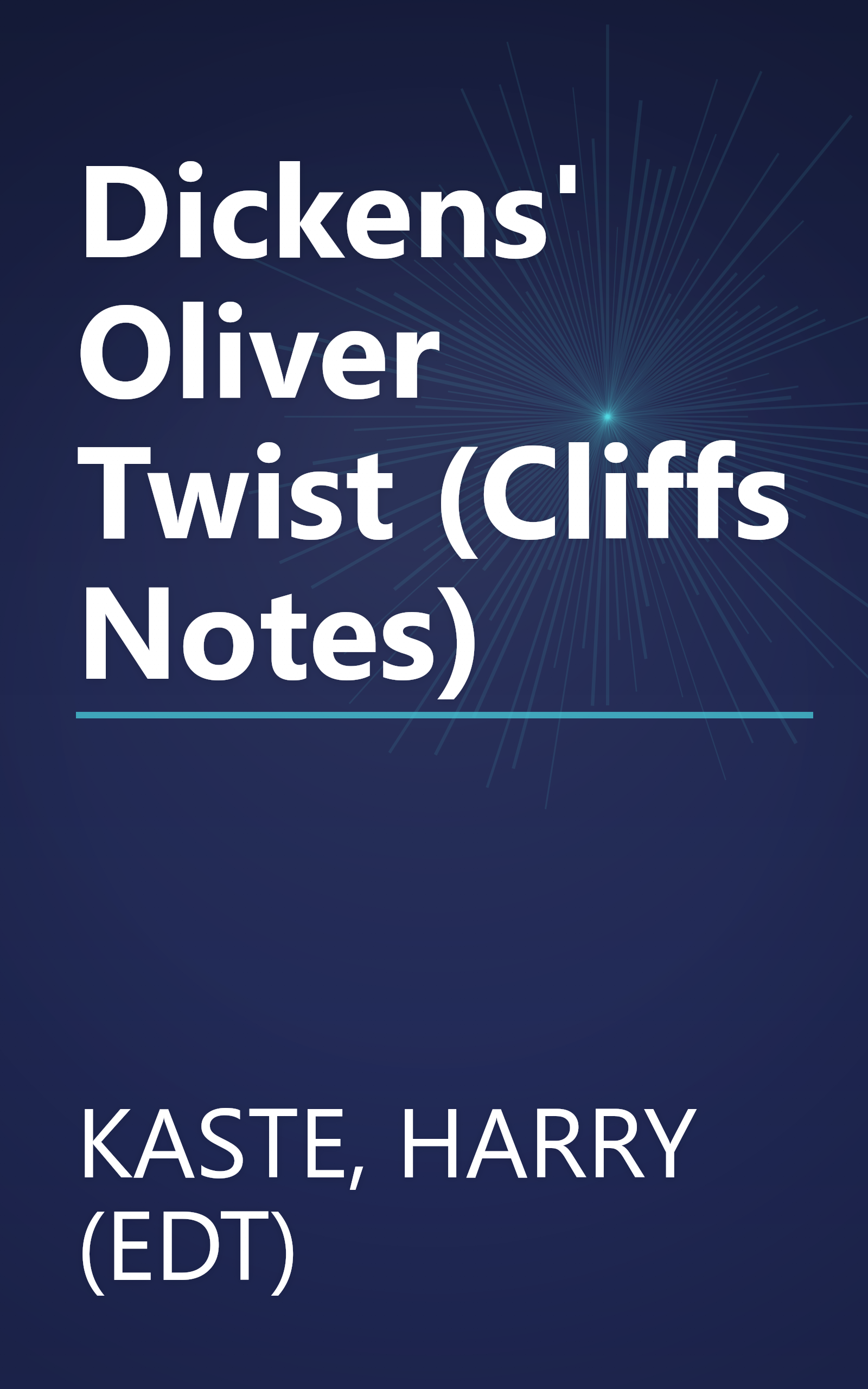 Dickens' Oliver Twist (Cliffs Notes) book cover