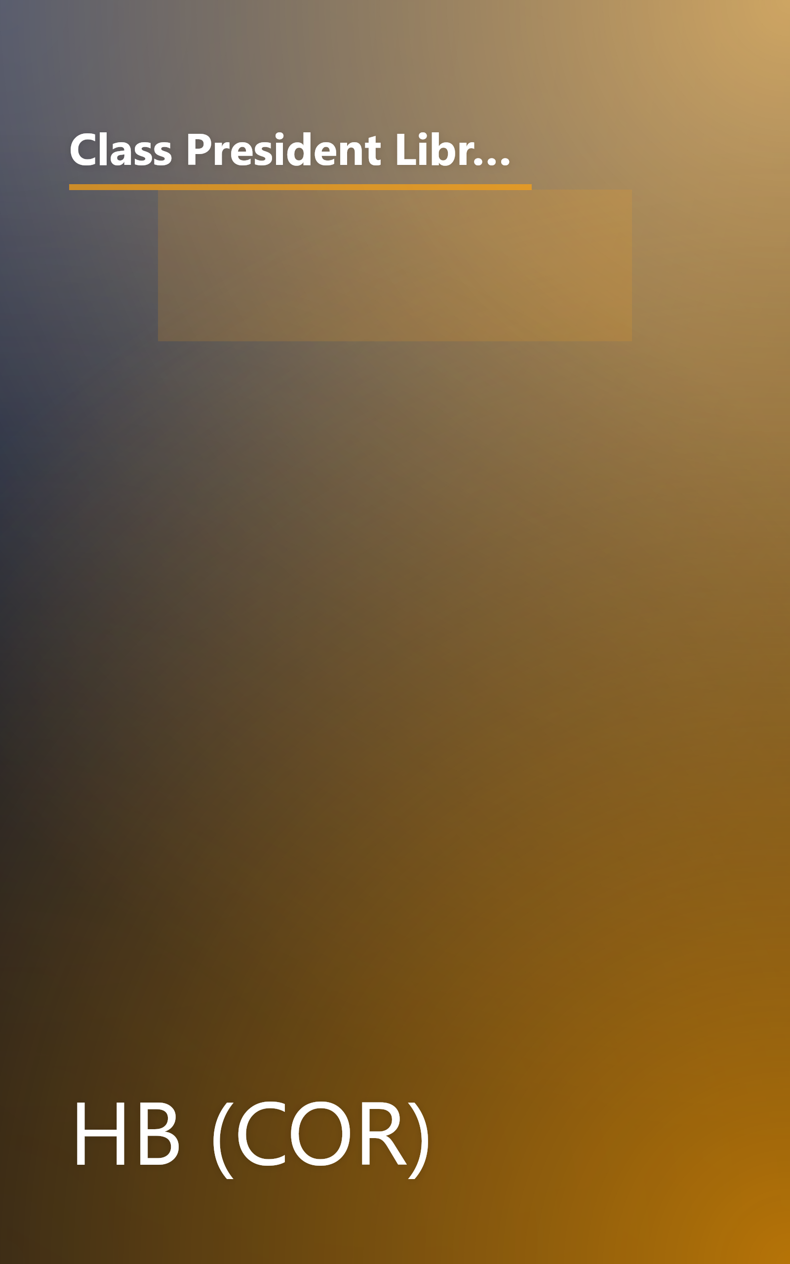 Class President Library Book Grade 4: Harcourt School Publishers Treasury of Literature (Treasury of Literature 95y047) book cover