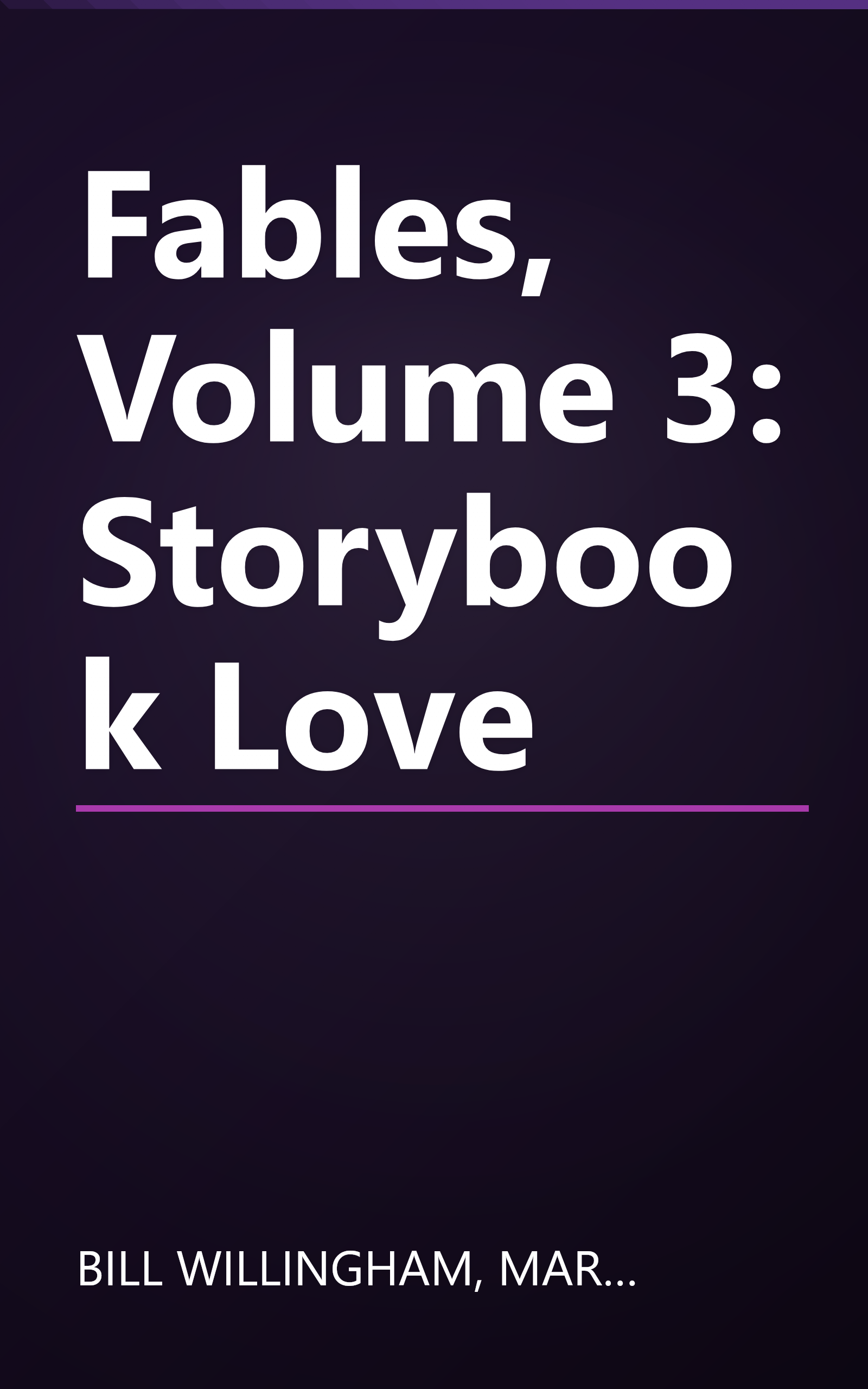 Fables, Volume 3: Storybook Love book cover