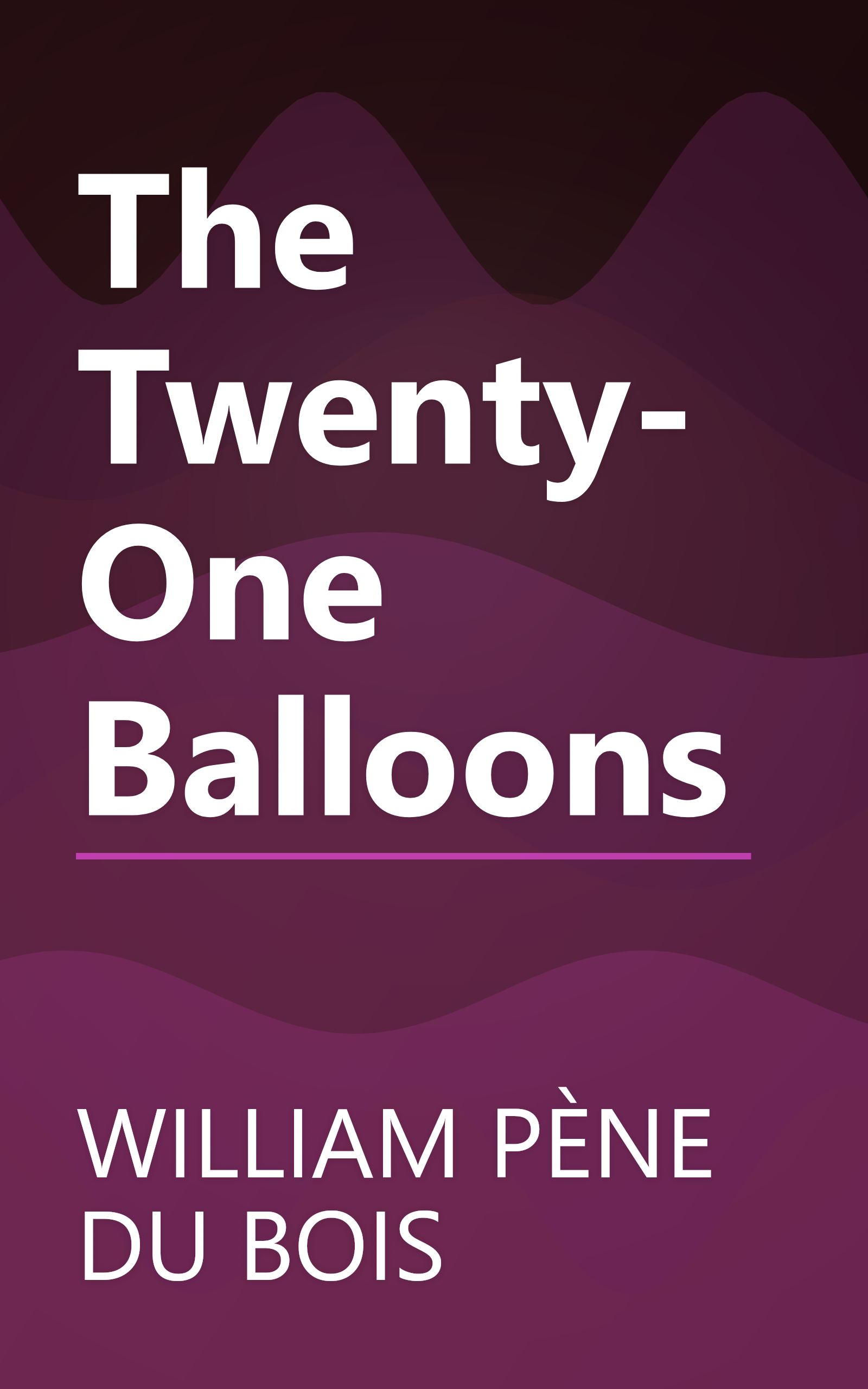 The Twenty-One Balloons book cover