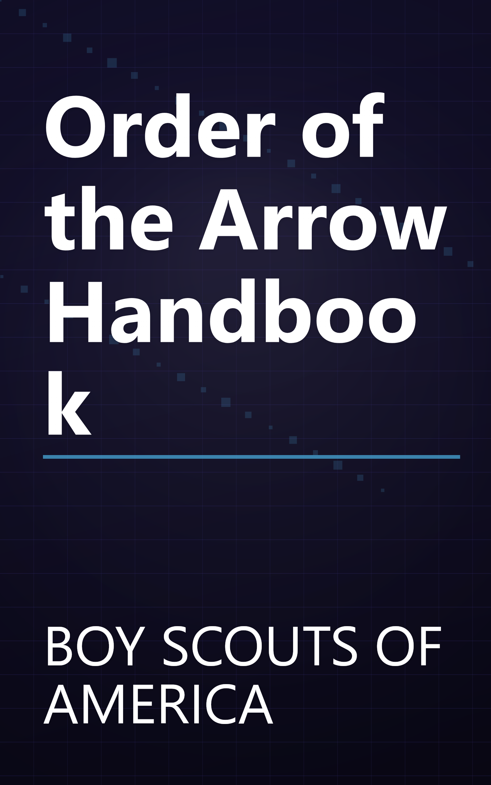 Order of the Arrow Handbook book cover