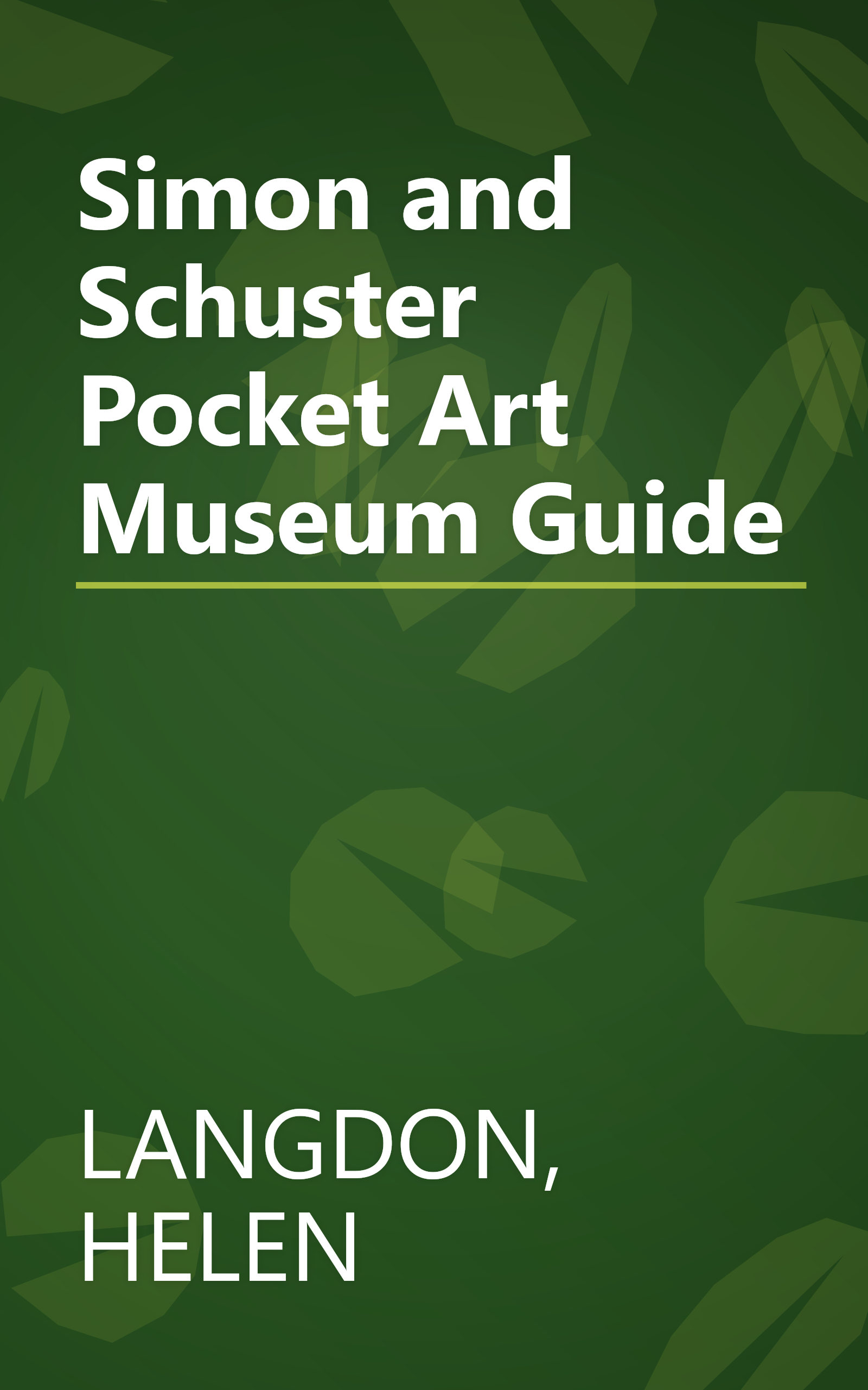 Simon and Schuster Pocket Art Museum Guide book cover