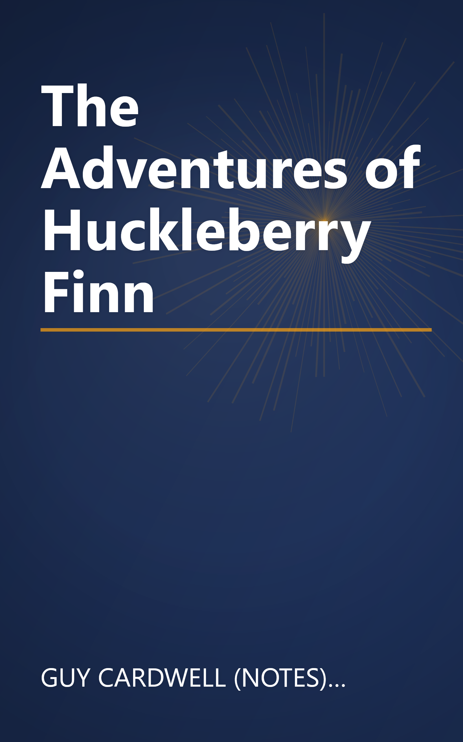 The Adventures of Huckleberry Finn book cover