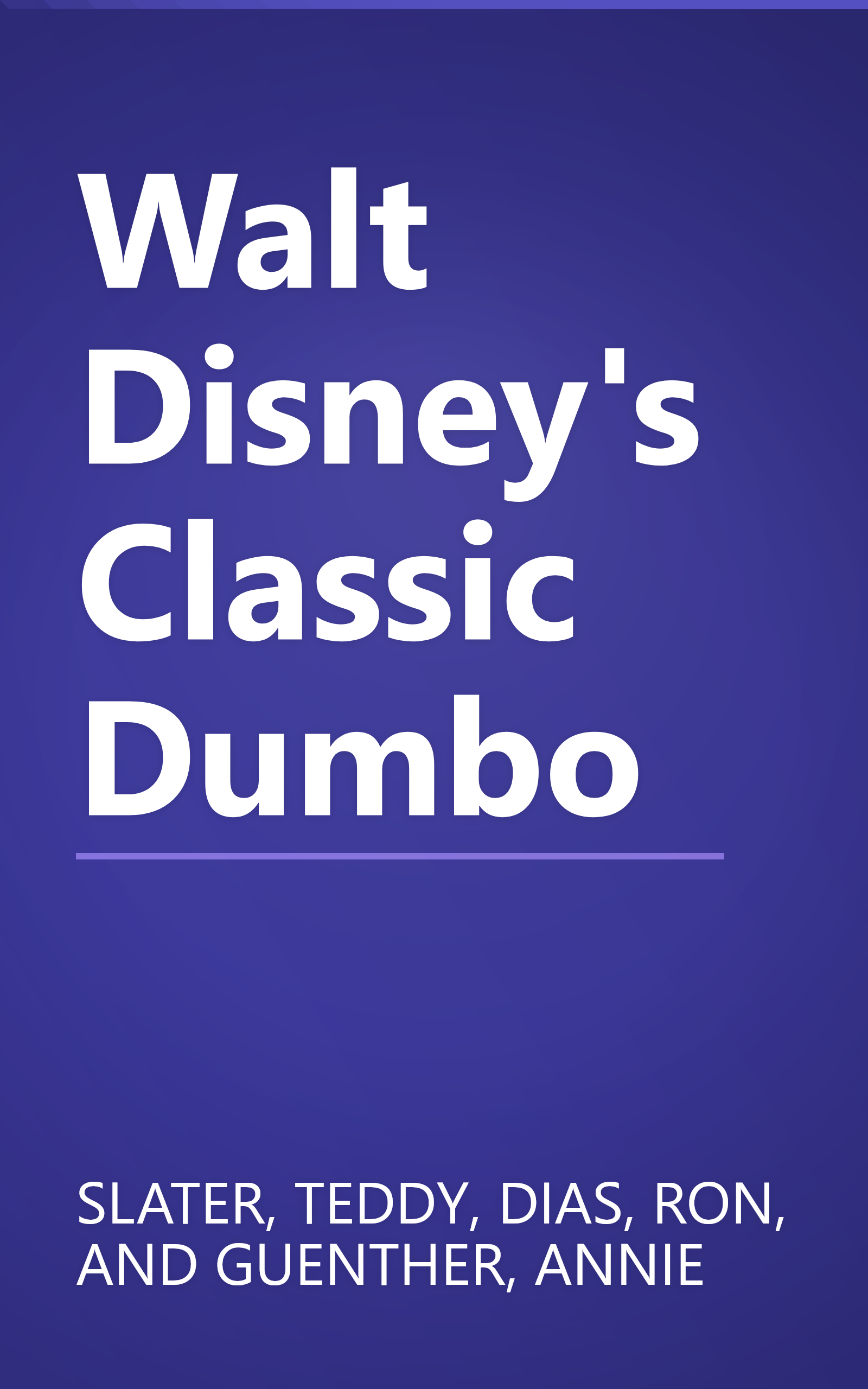 Walt Disney's Classic Dumbo book cover