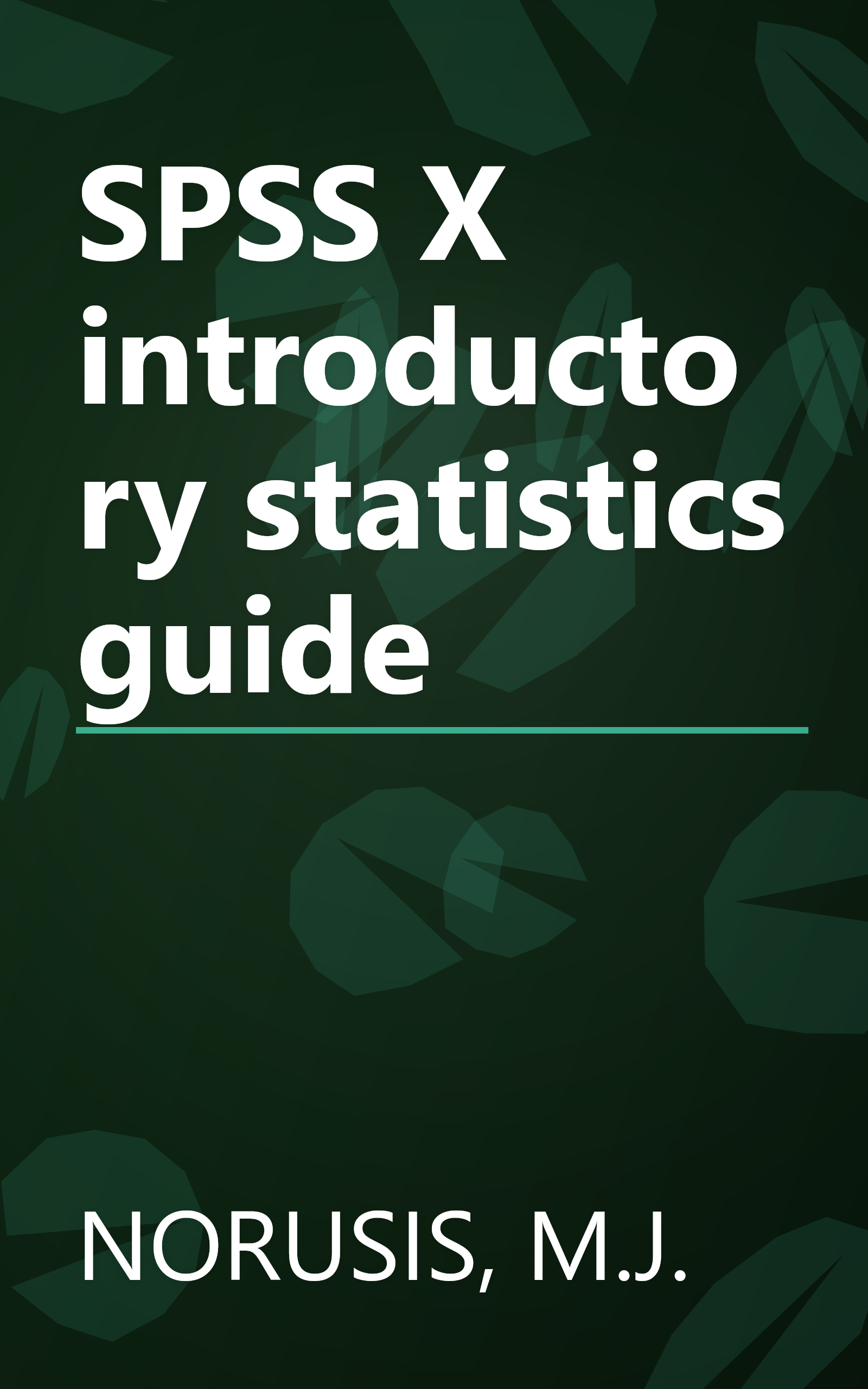 SPSS X introductory statistics guide book cover