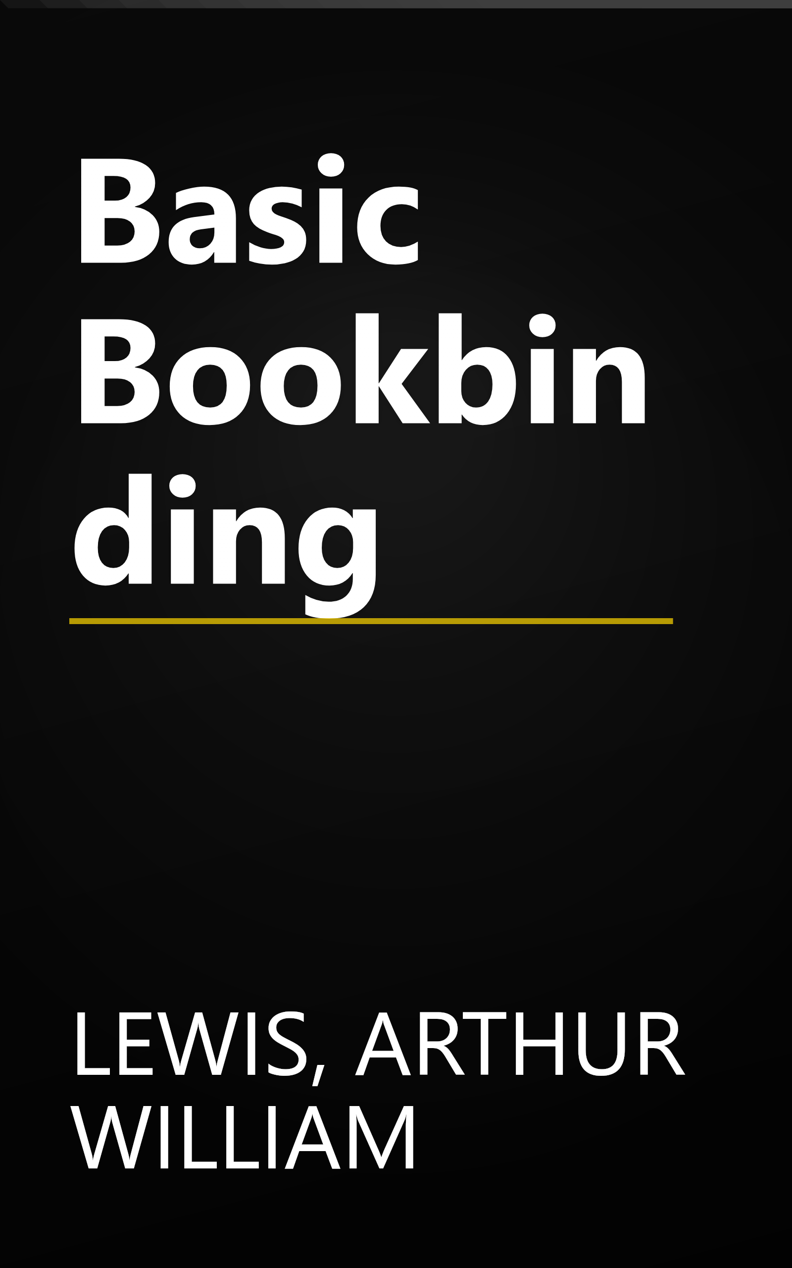 Basic Bookbinding book cover