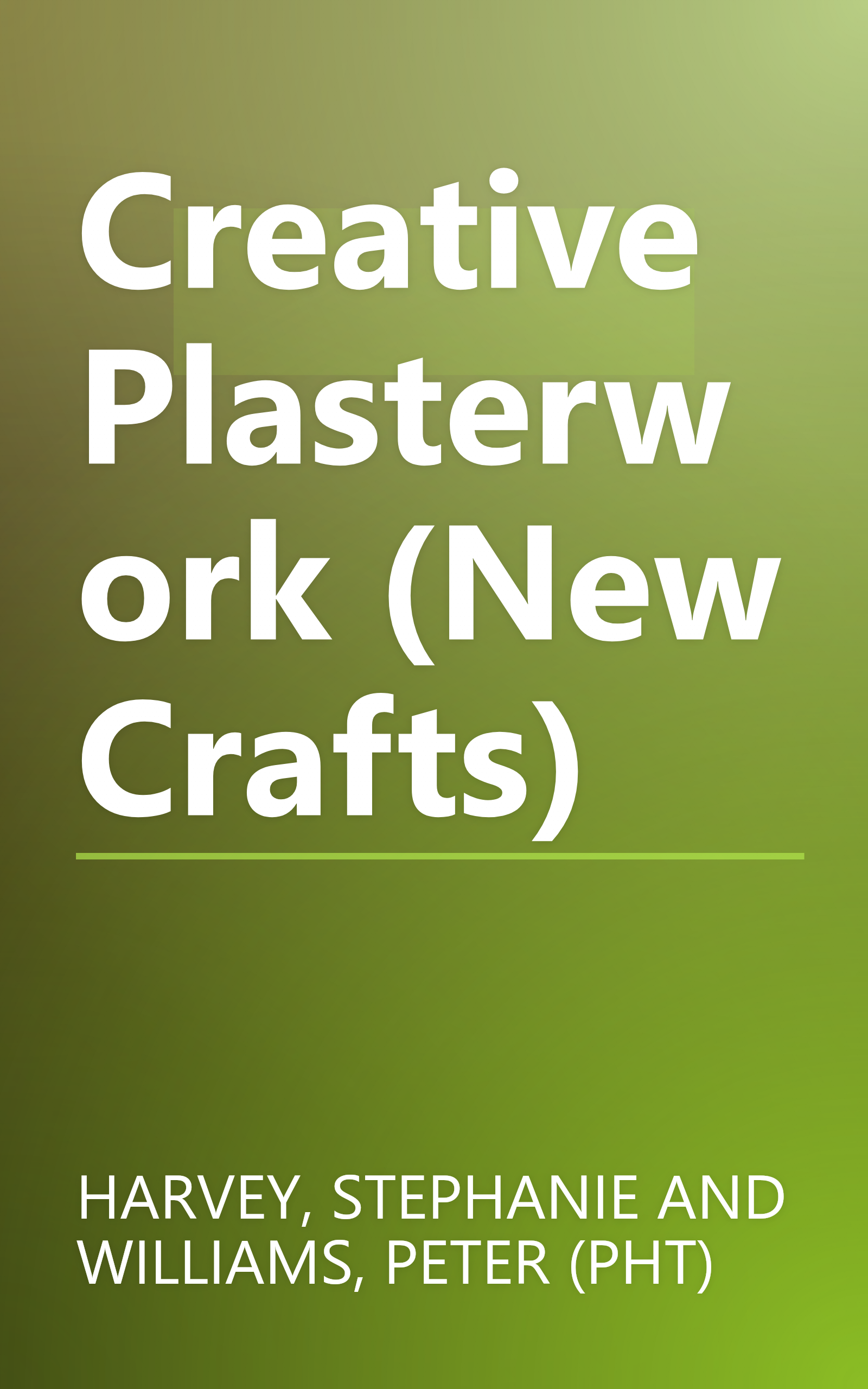 Creative Plasterwork (New Crafts) book cover