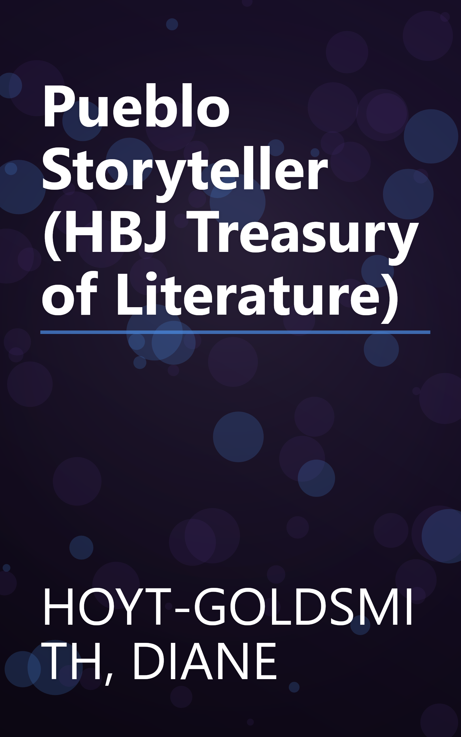 Pueblo Storyteller (HBJ Treasury of Literature) book cover