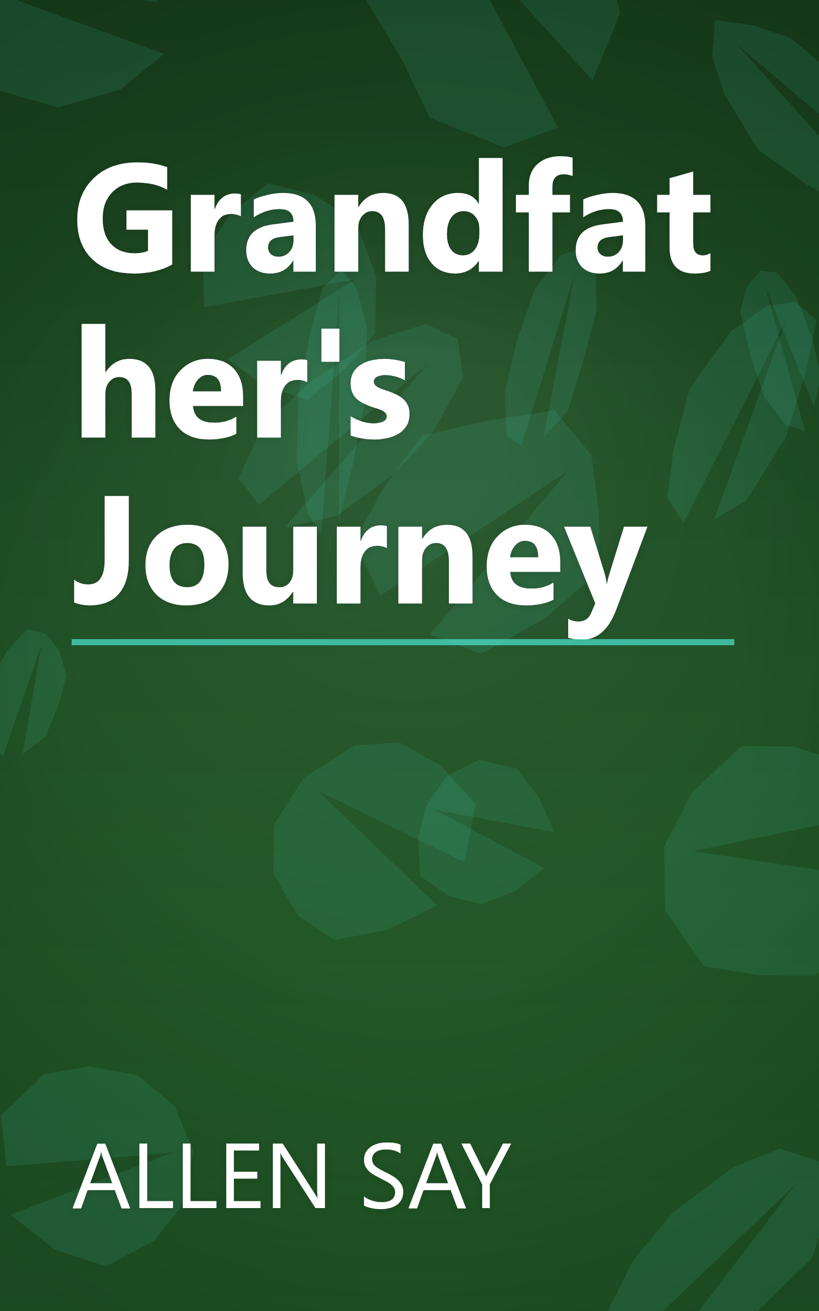 Grandfather's Journey book cover