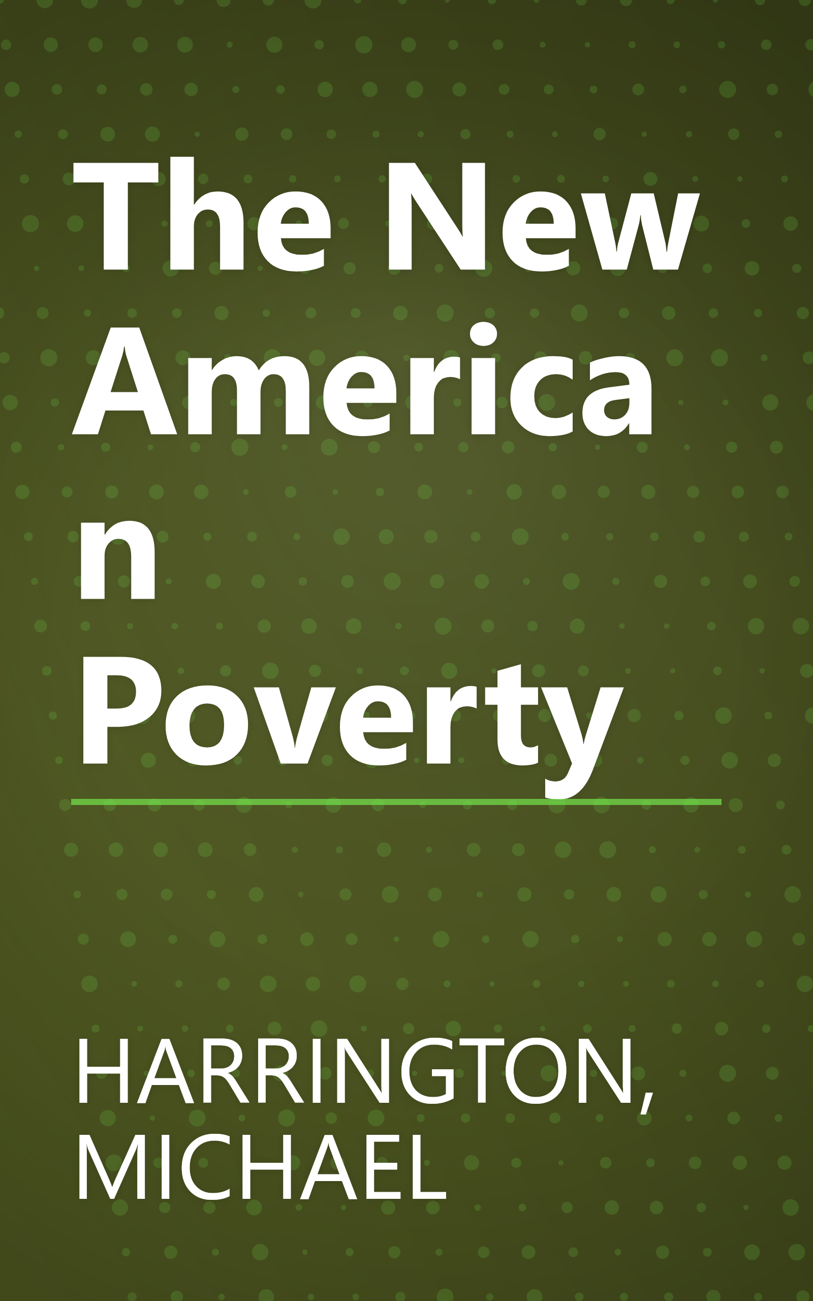 The New American Poverty book cover