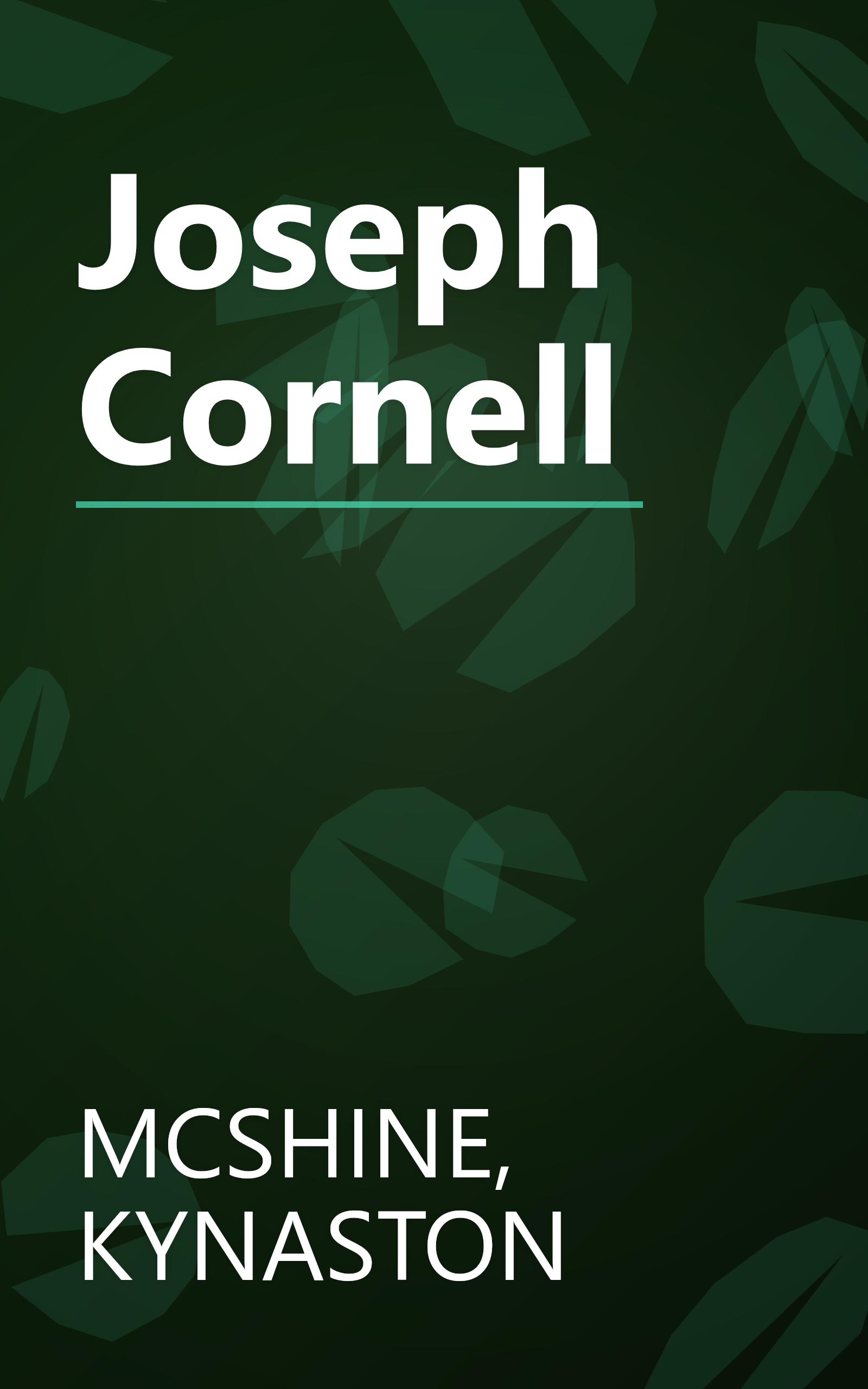 Joseph Cornell book cover