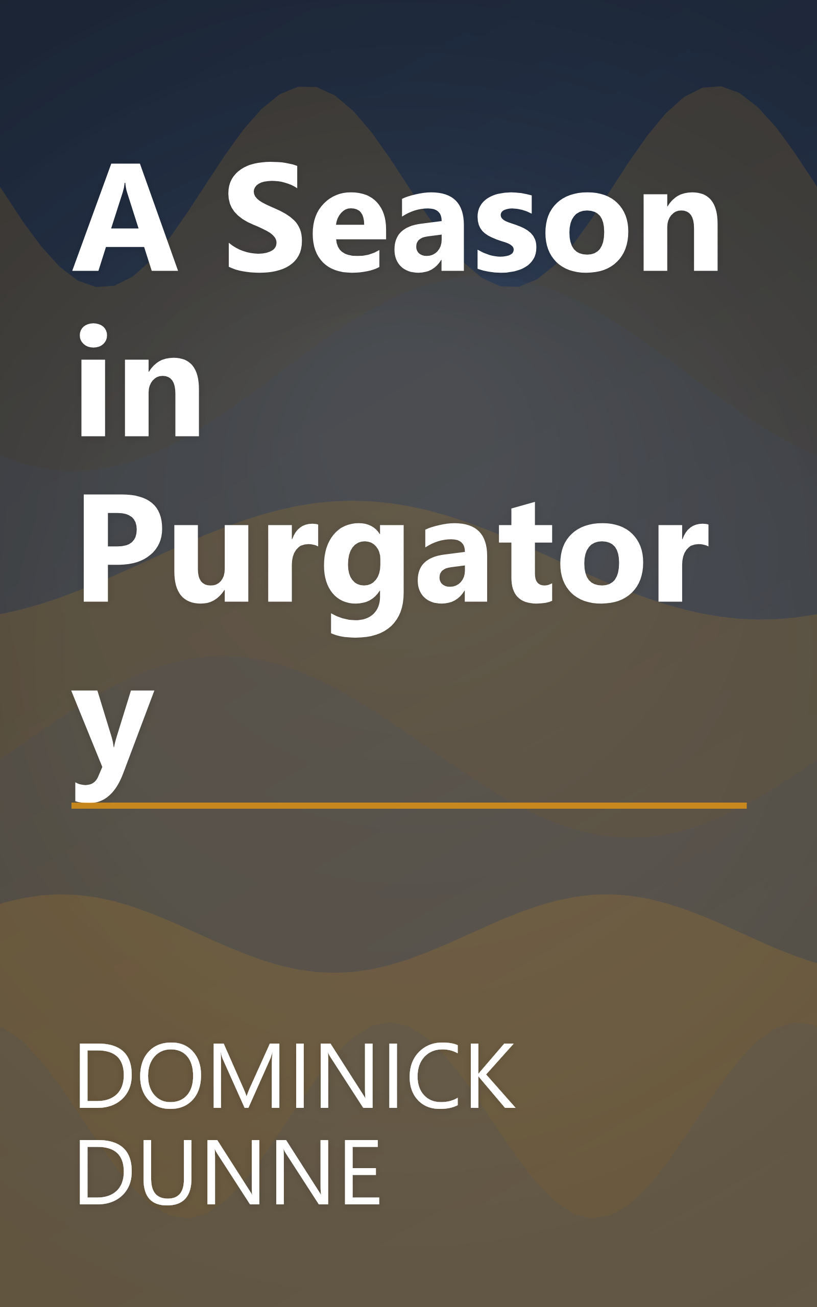 A Season in Purgatory book cover