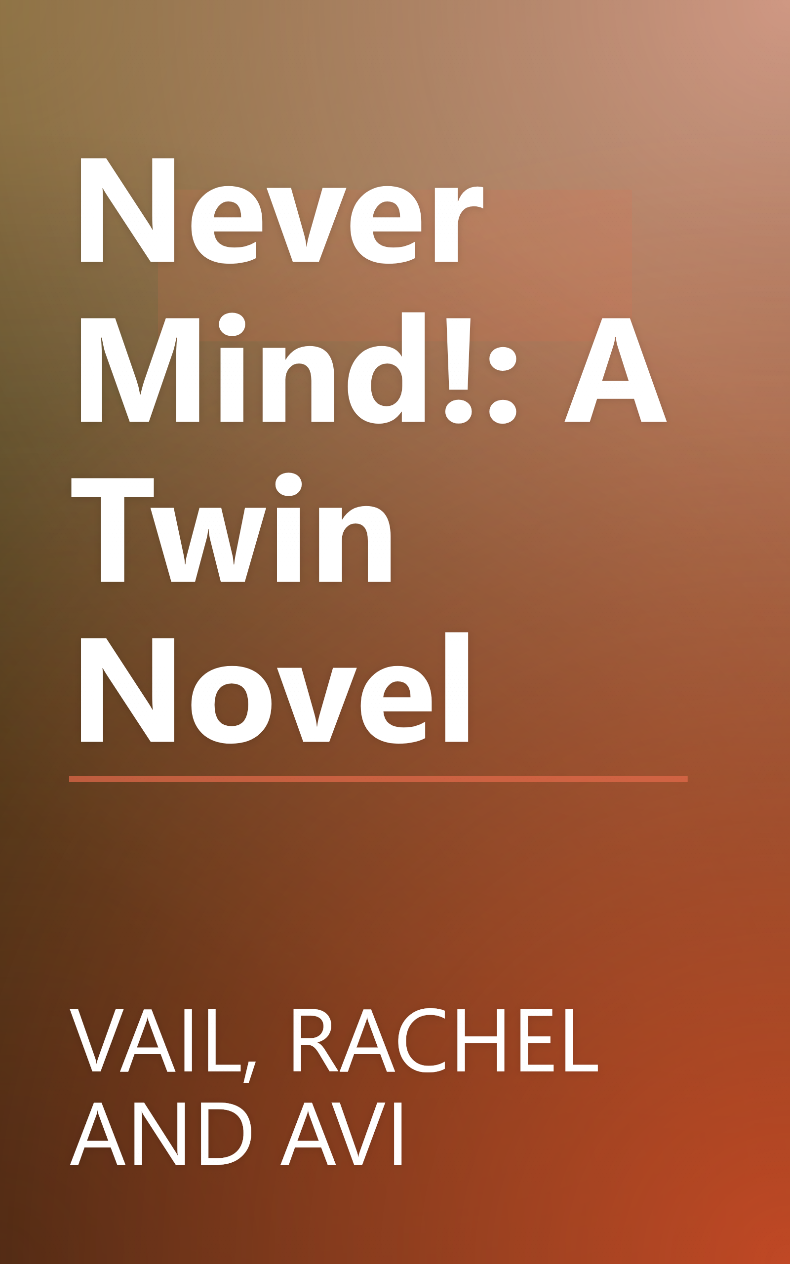 Never Mind!: A Twin Novel book cover