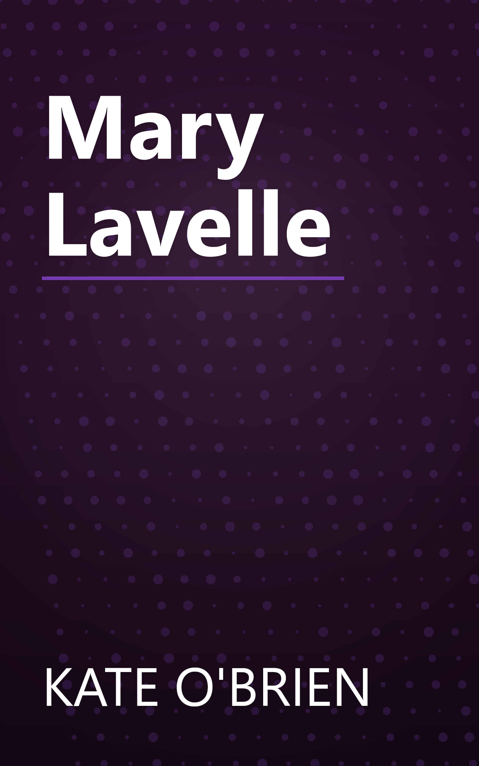 Mary Lavelle book cover