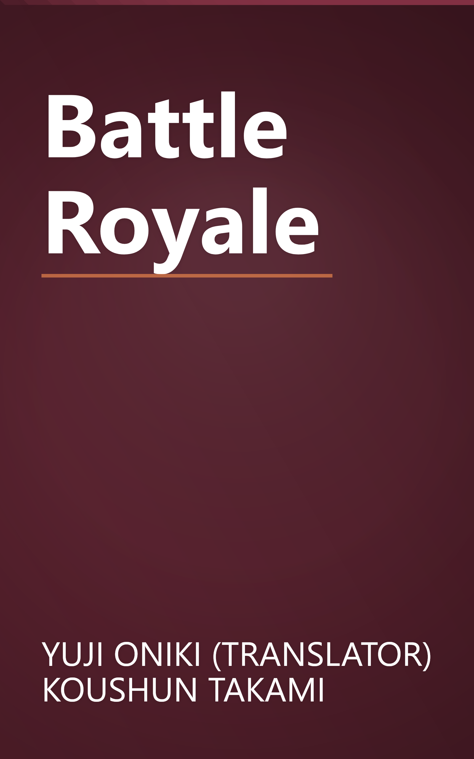 Battle Royale book cover