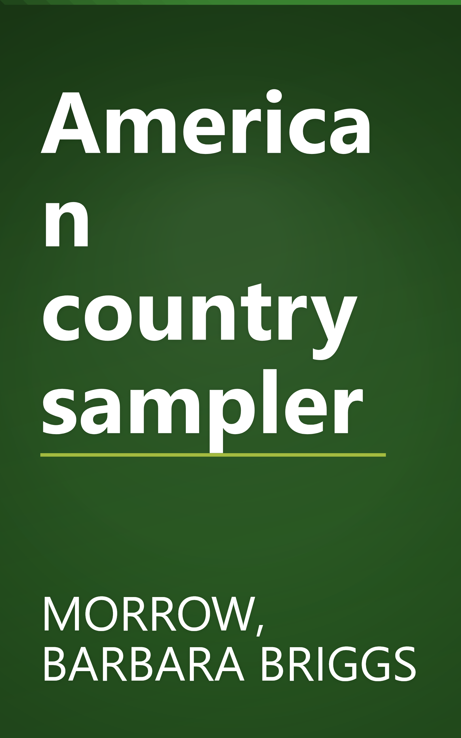 American country sampler book cover