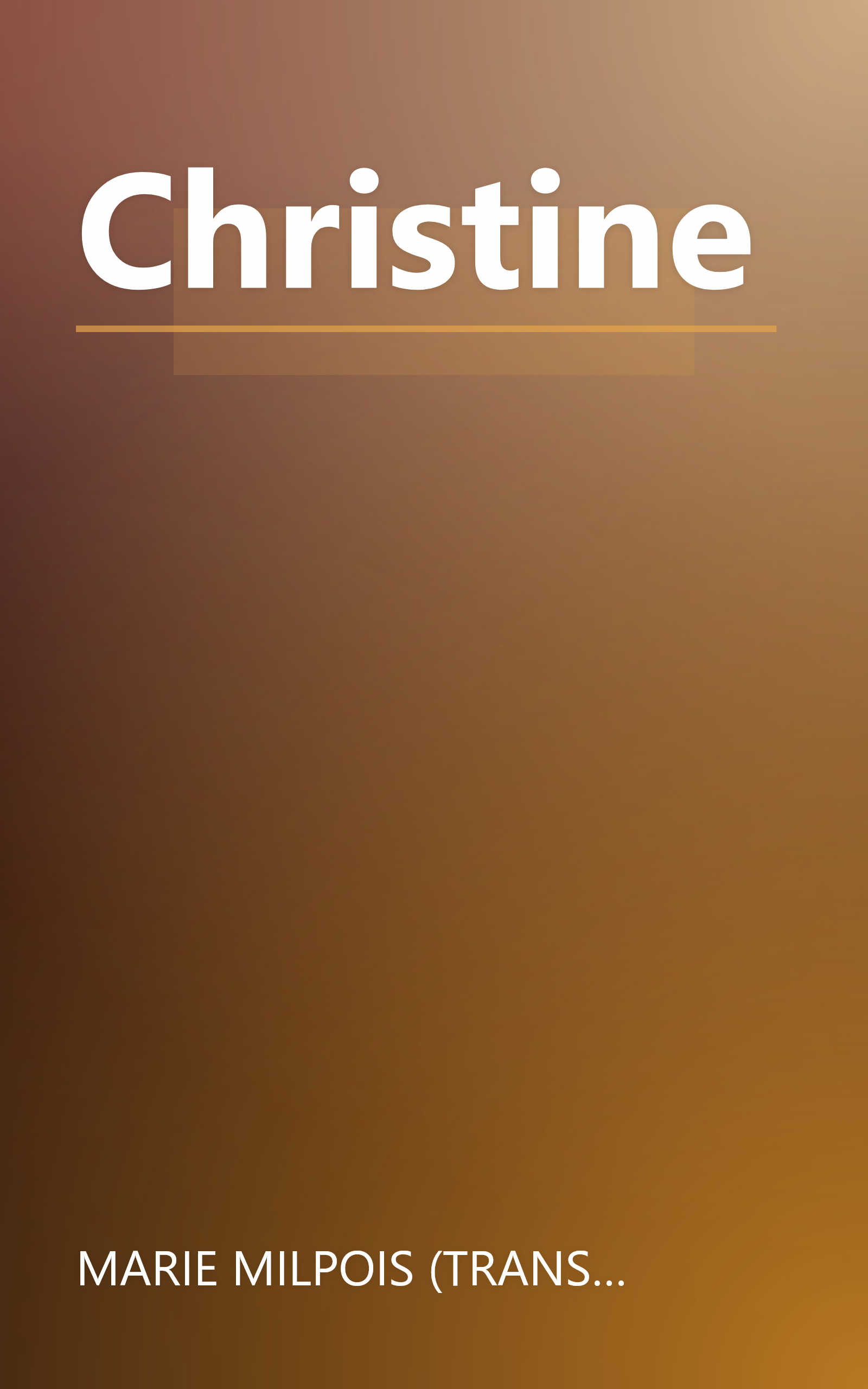 Christine book cover