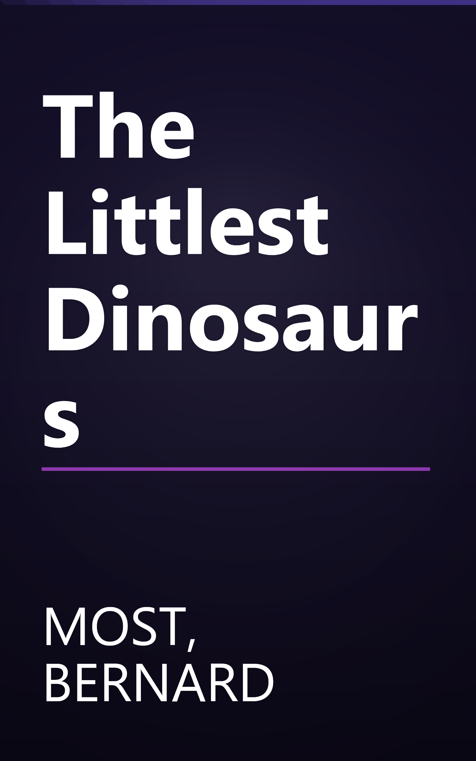 The Littlest Dinosaurs book cover