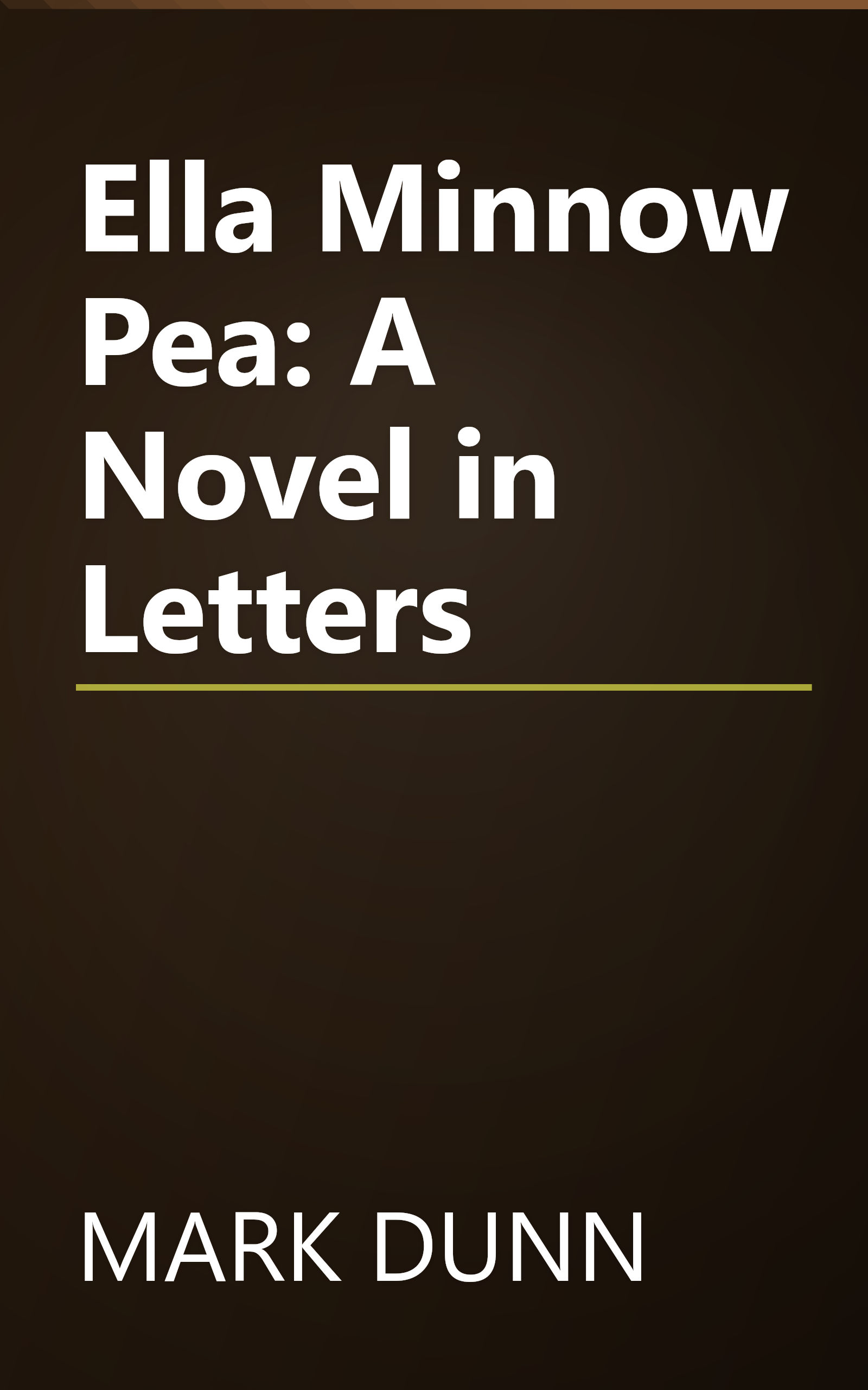 Ella Minnow Pea: A Novel in Letters book cover