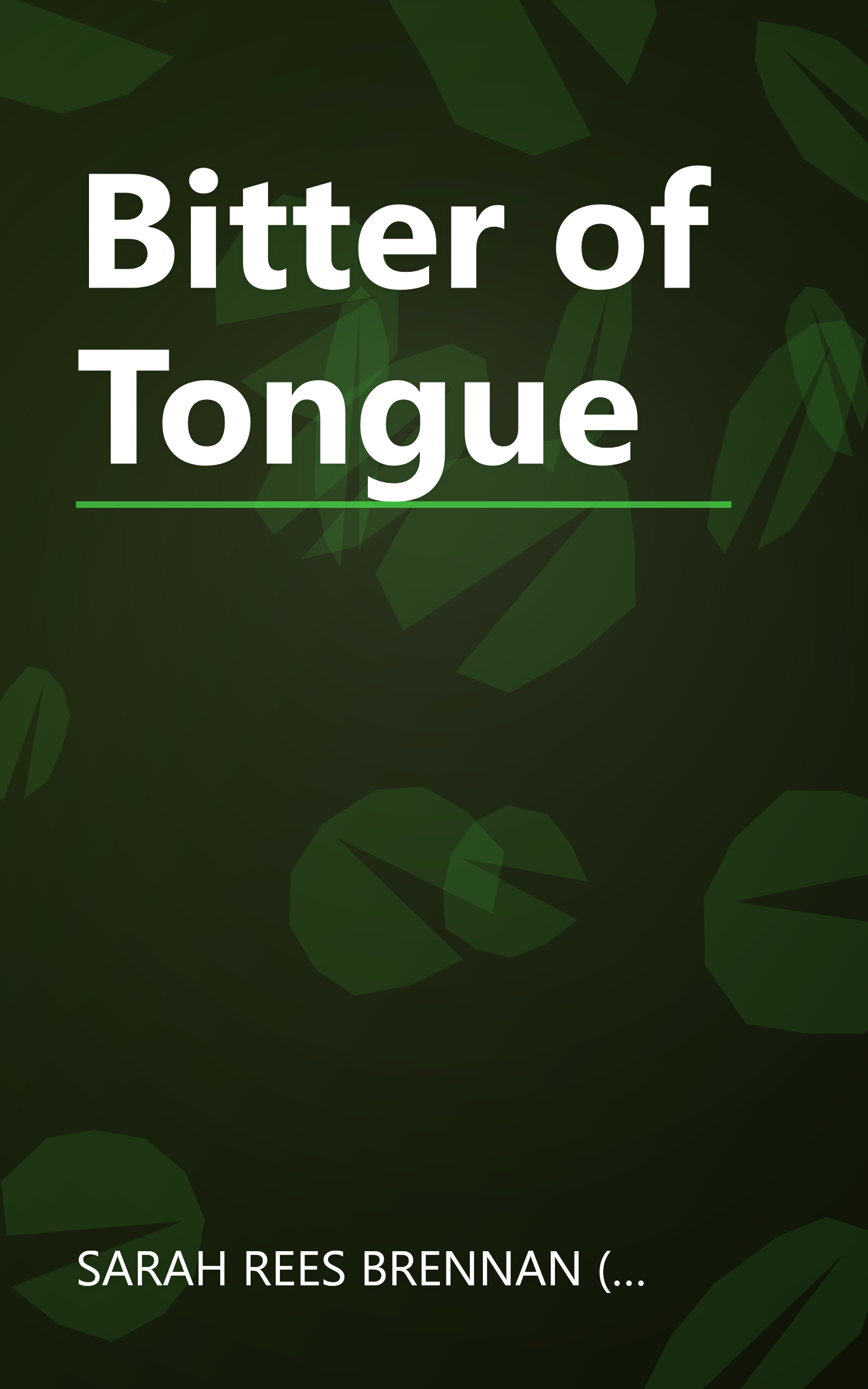 Bitter of Tongue book cover